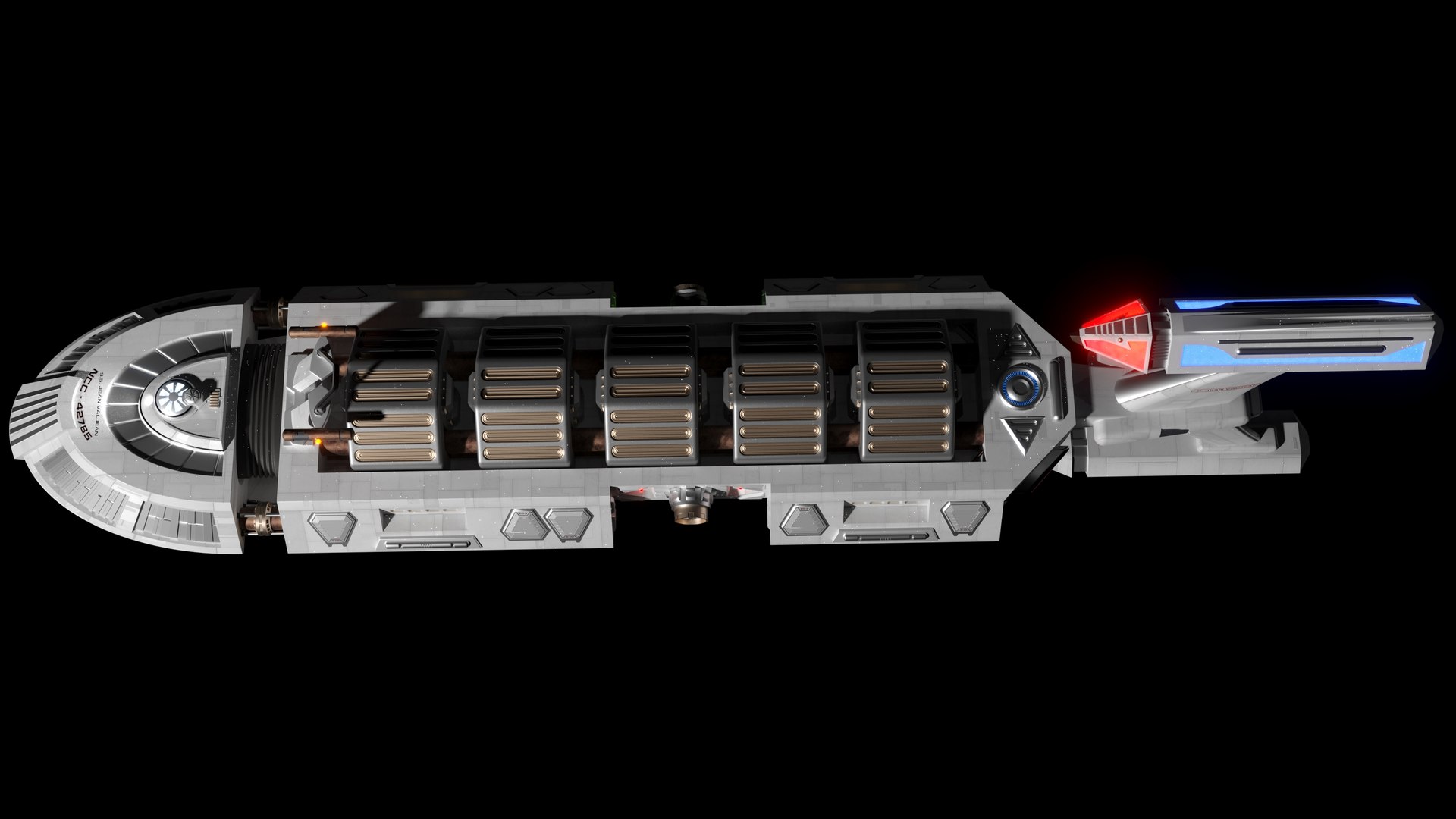 3D STAR-TREK Federation Cargo Freighter Model - TurboSquid 1953249