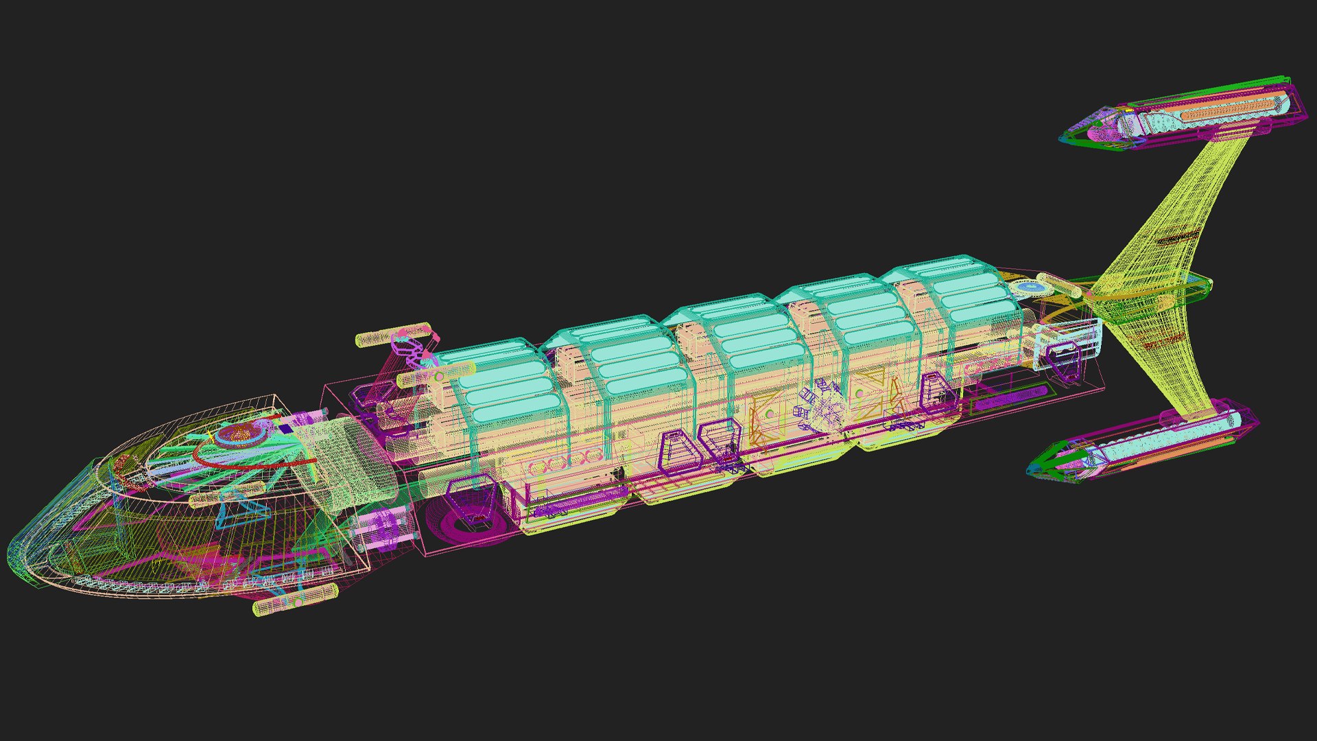 3D STAR-TREK Federation Cargo Freighter Model - TurboSquid 1953249