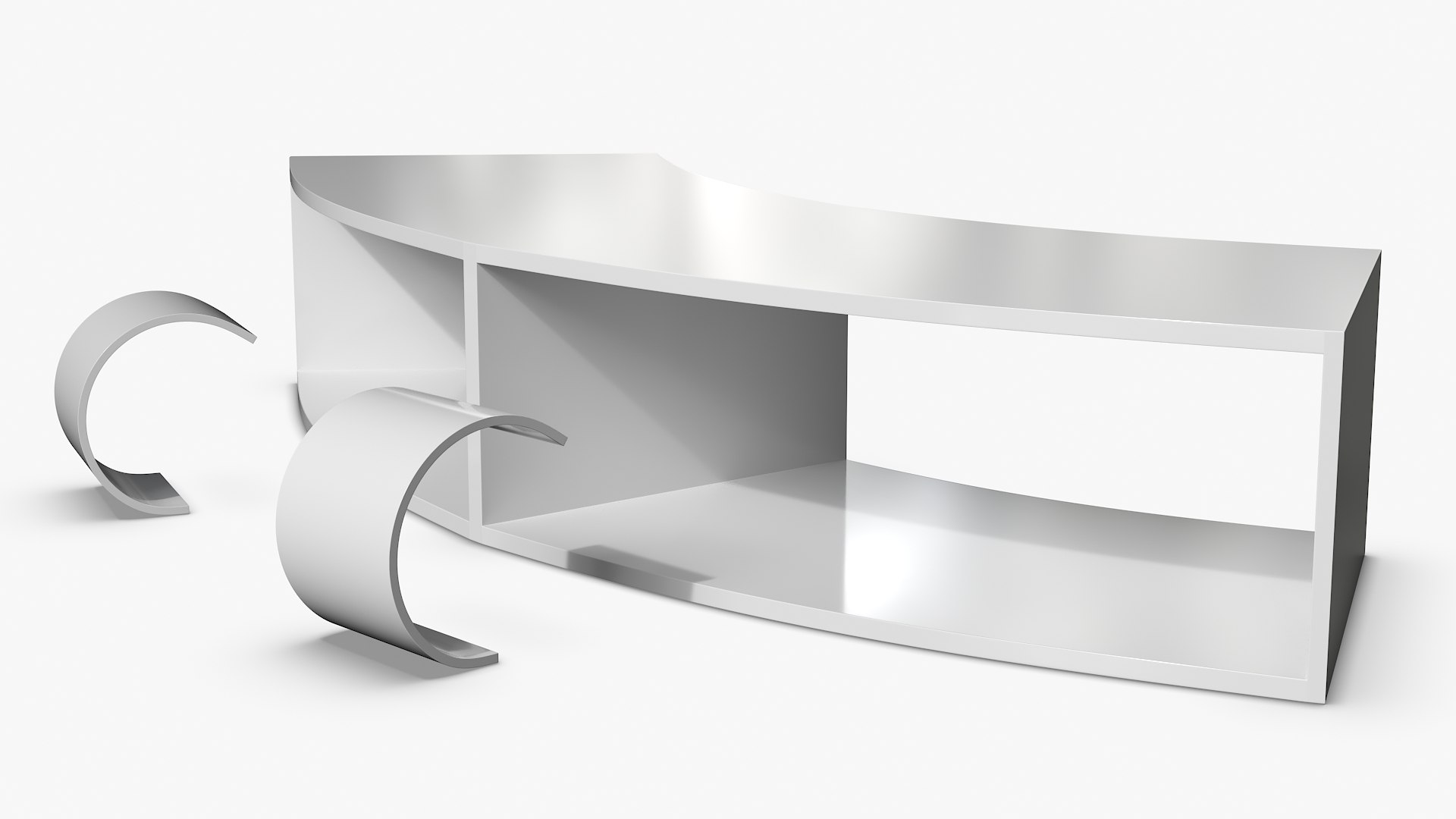 3D Futuristic Room Interior With Furniture Model - TurboSquid 2321042