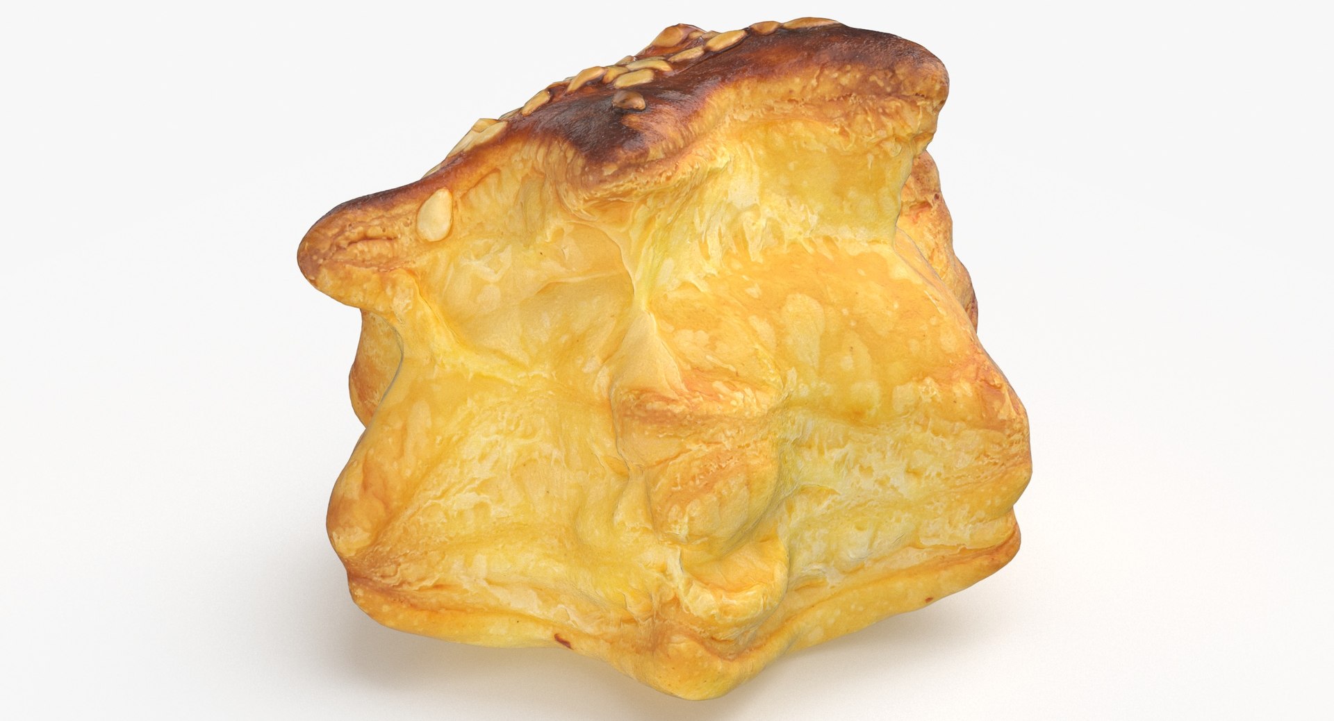 Puff Pastry Star With Sesame 01 3D Model - TurboSquid 2066559