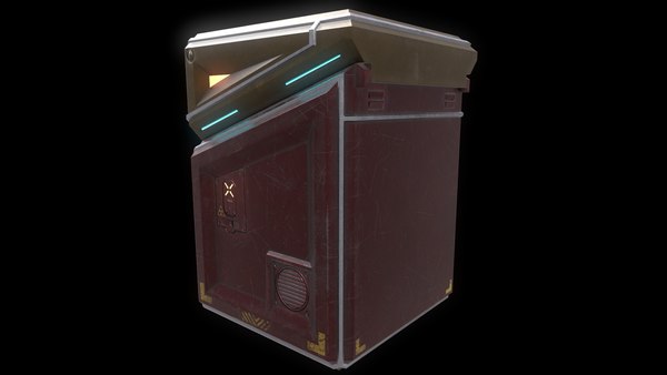 Crate container box openable 3D model - TurboSquid 1554528