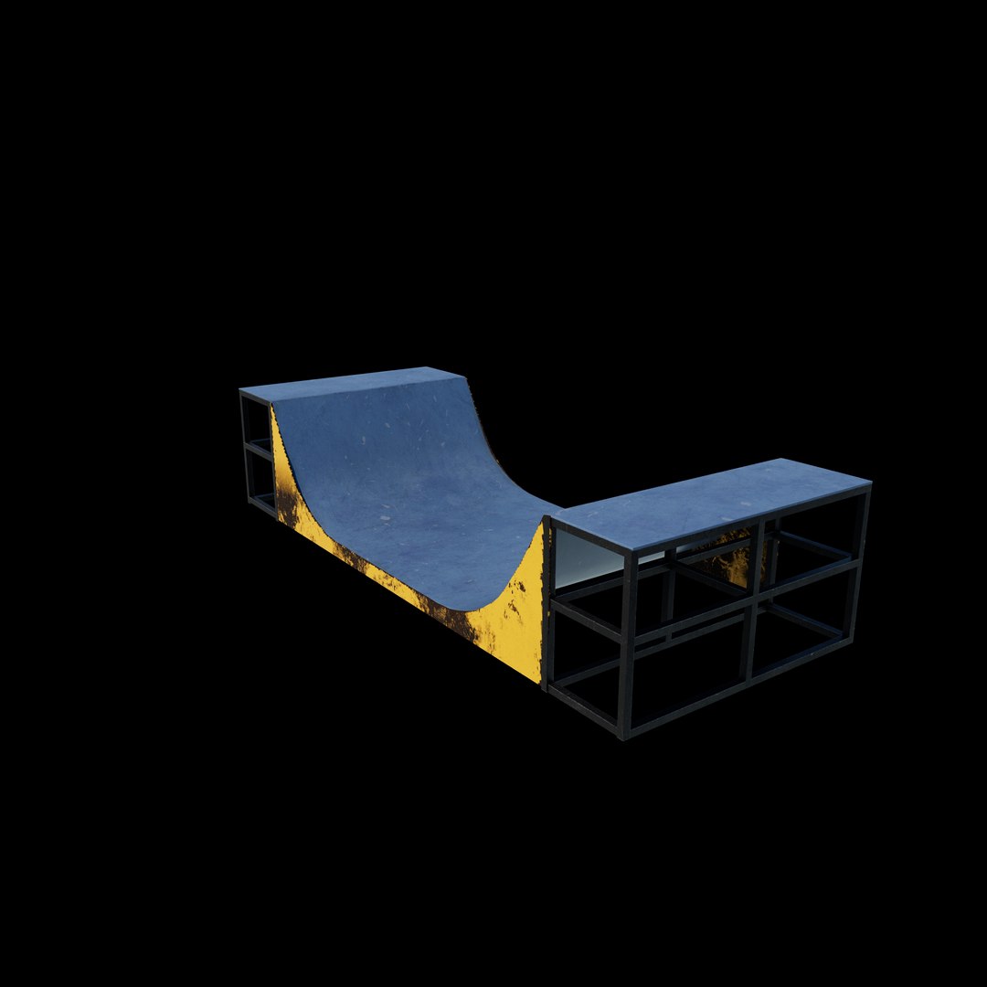 3D Huge Skate Pipe 3D Model - TurboSquid 2360478
