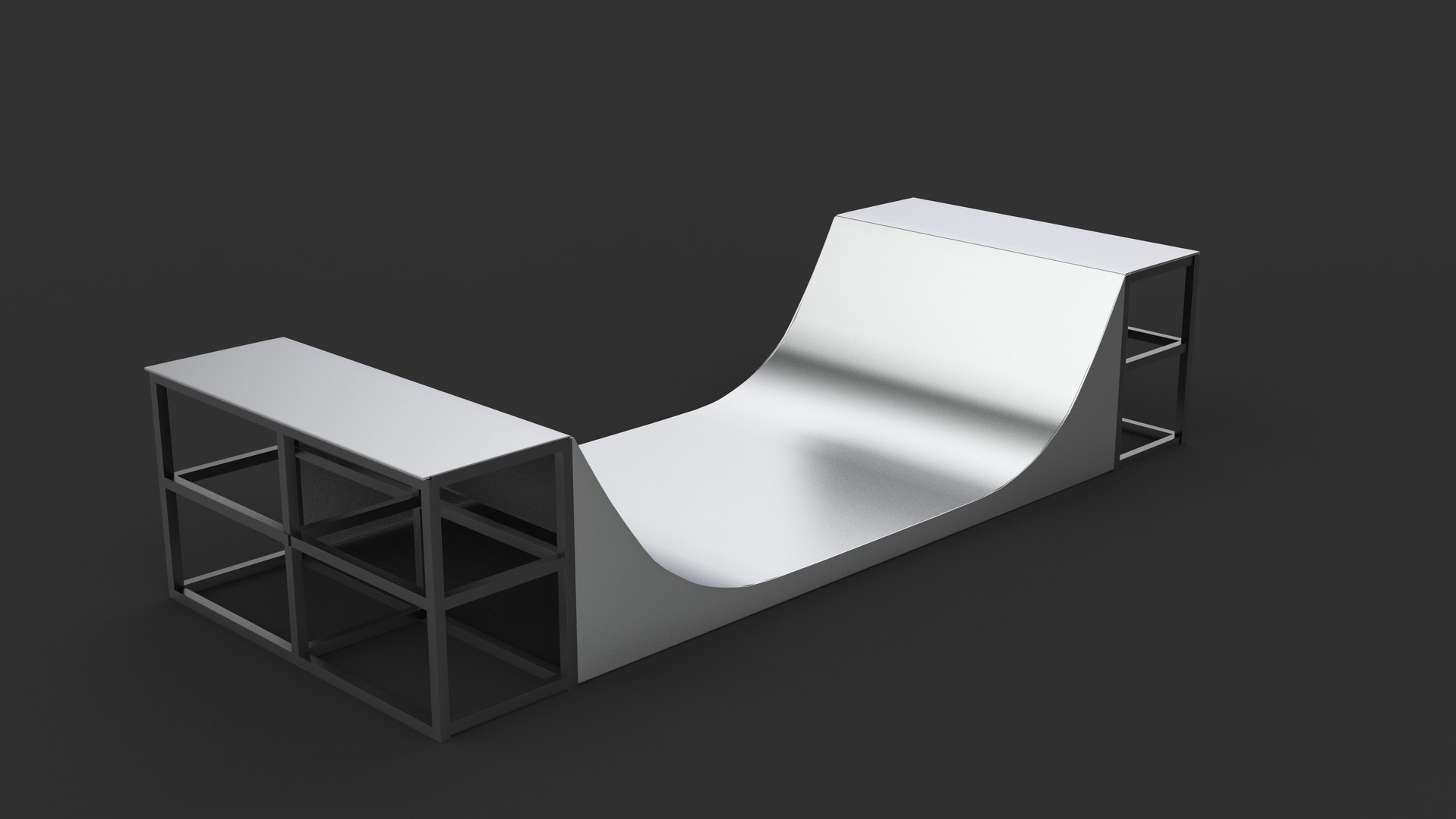 3D Huge Skate Pipe 3D Model - TurboSquid 2360478