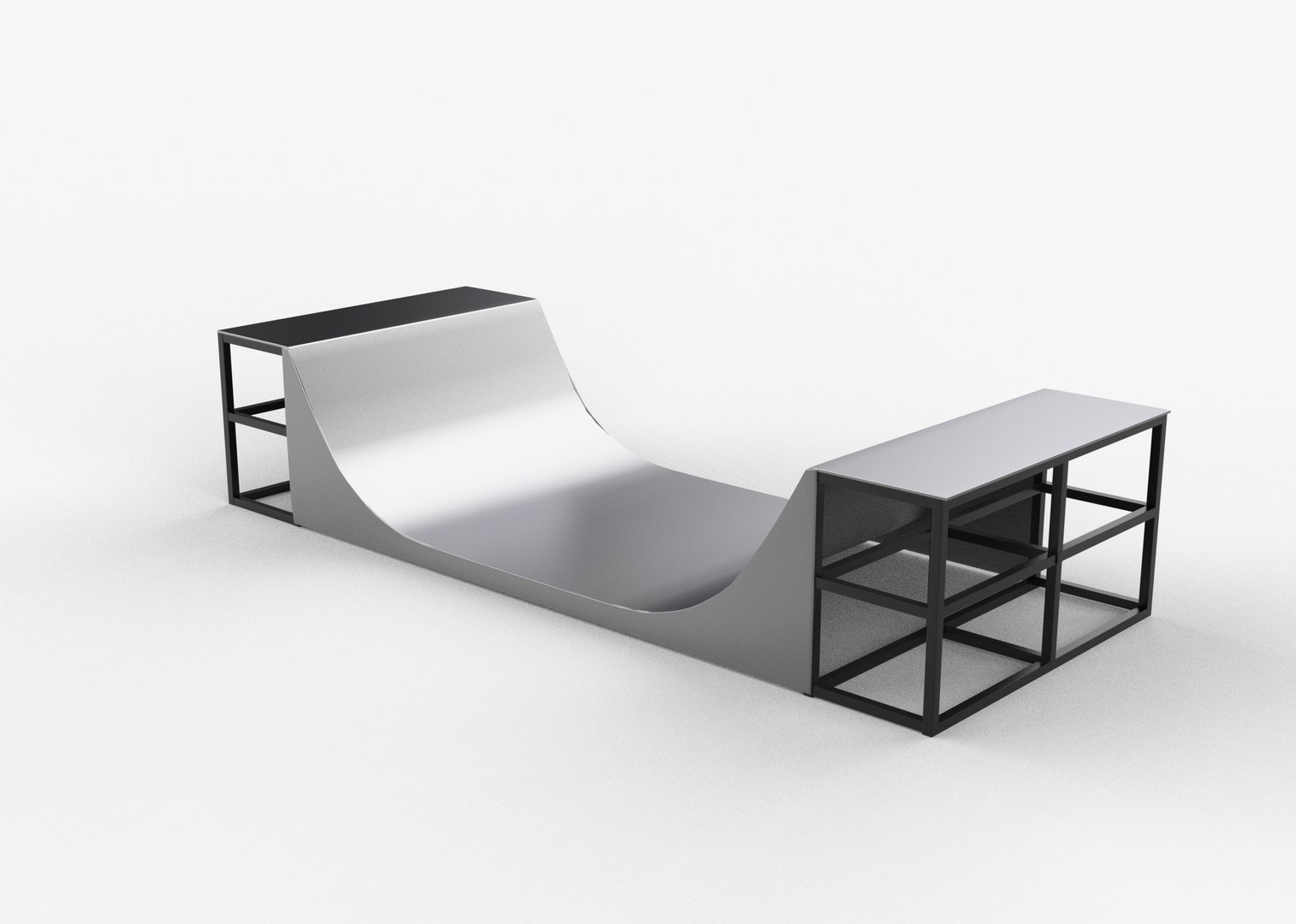 3D Huge Skate Pipe 3D Model - TurboSquid 2360478