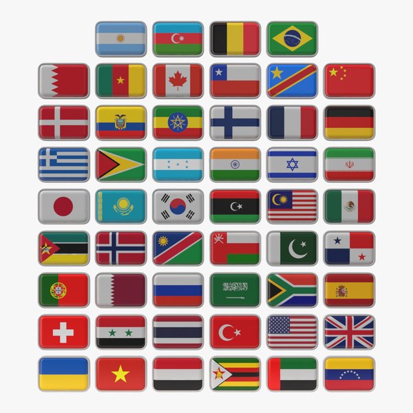 Iconos De Banderas Del Mundo Paquetes De Iconos, Logos, Símbolos De