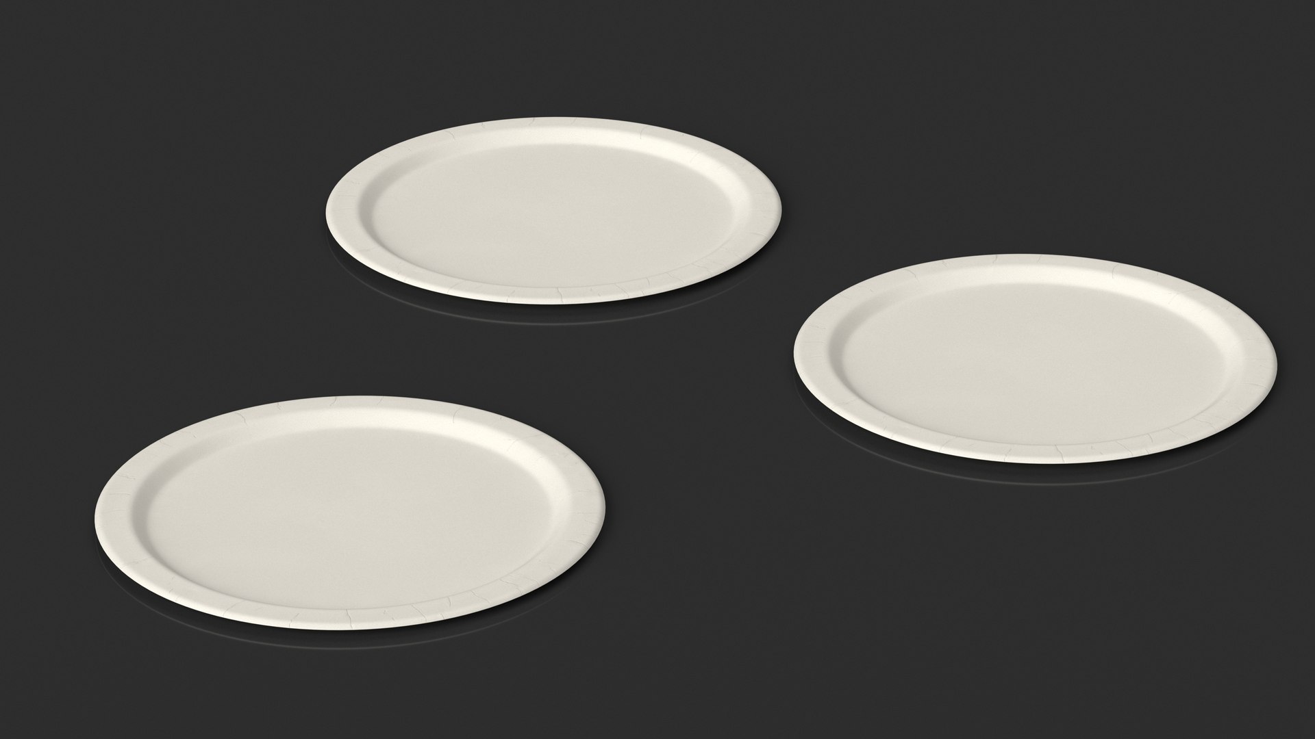 3D Model Disposable Paper Plate - TurboSquid 2208714