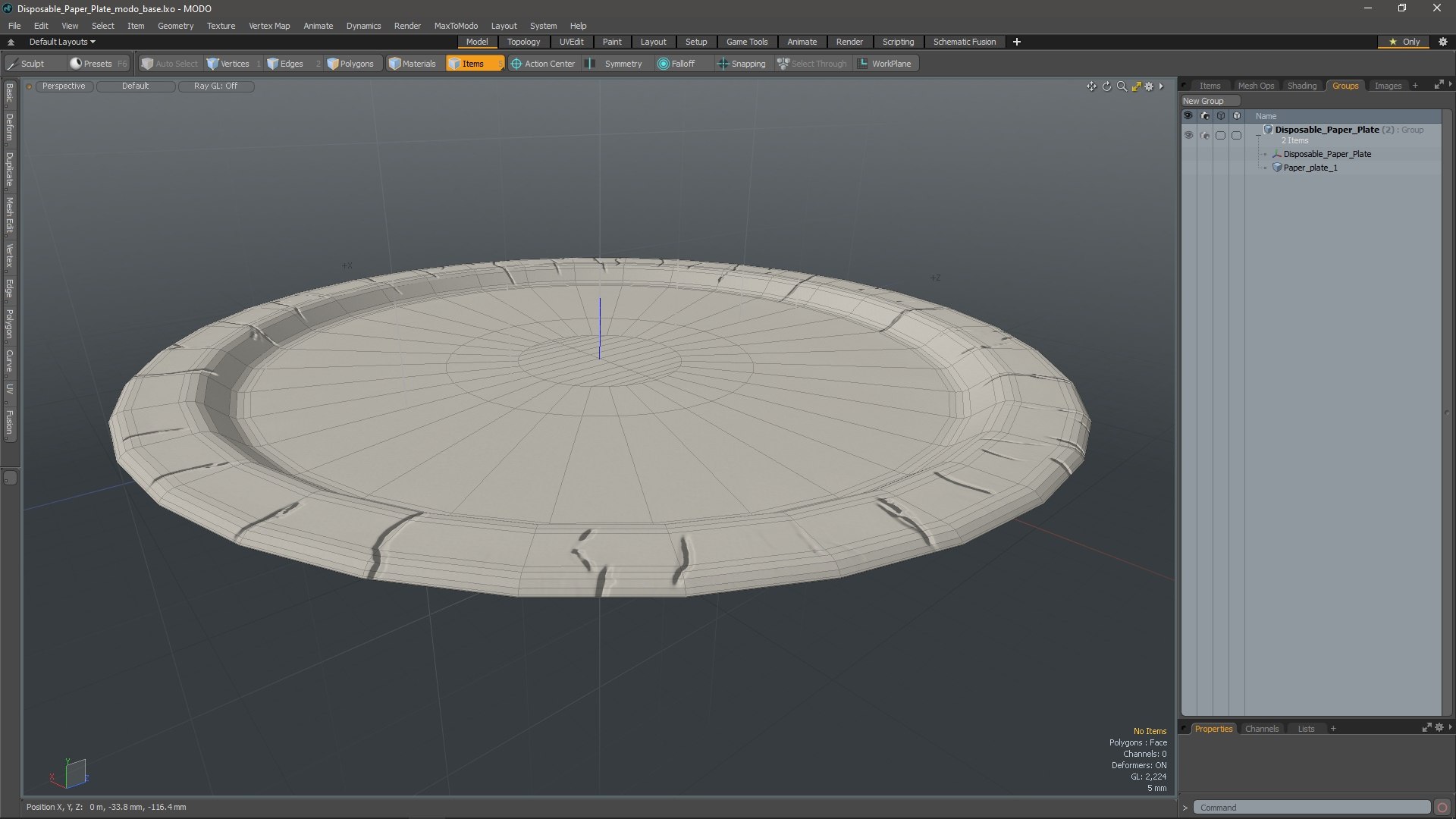 3D Model Disposable Paper Plate - TurboSquid 2208714