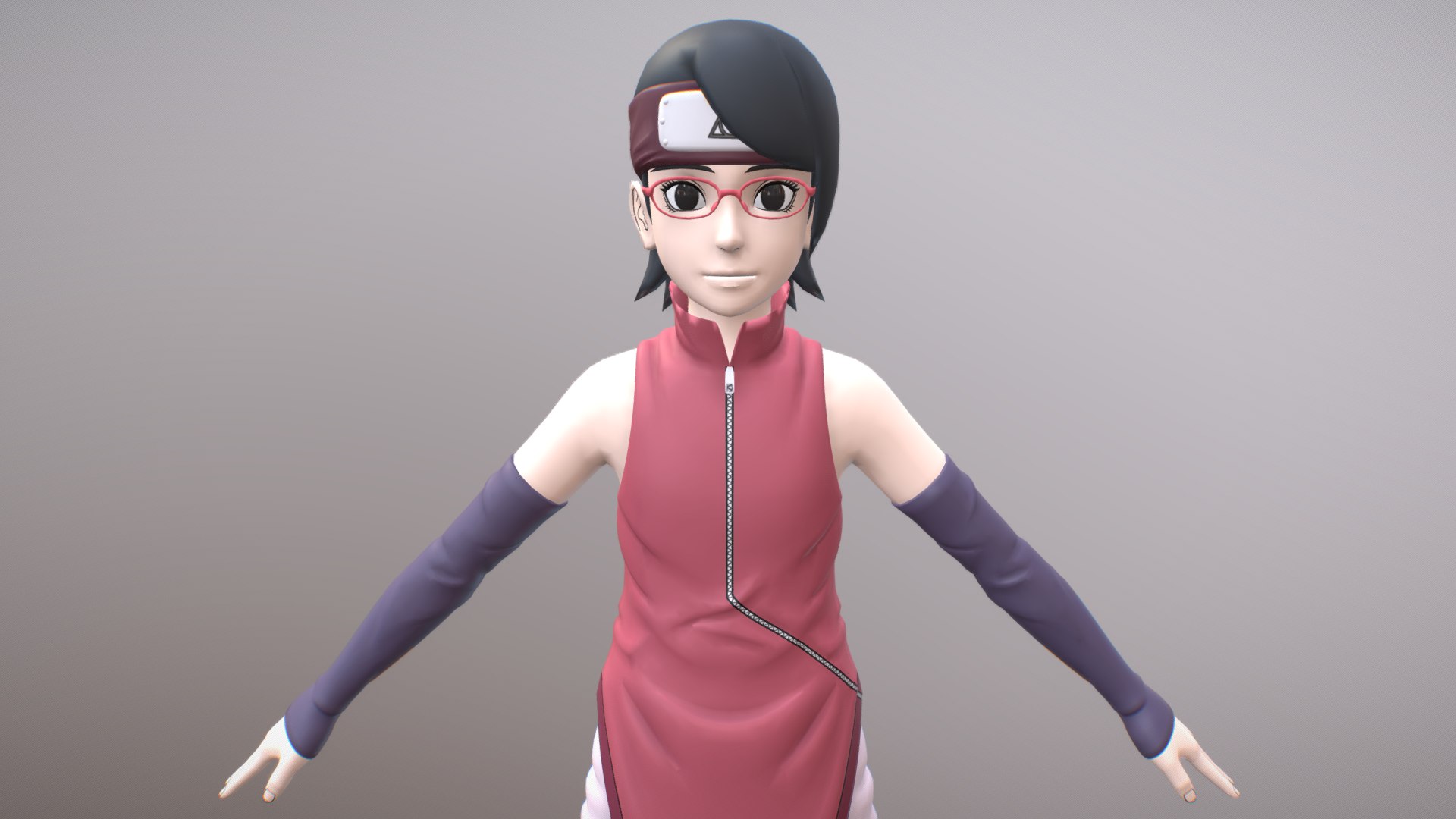 3D Sarada Uchiha - Naruto Character Model - TurboSquid 2246562