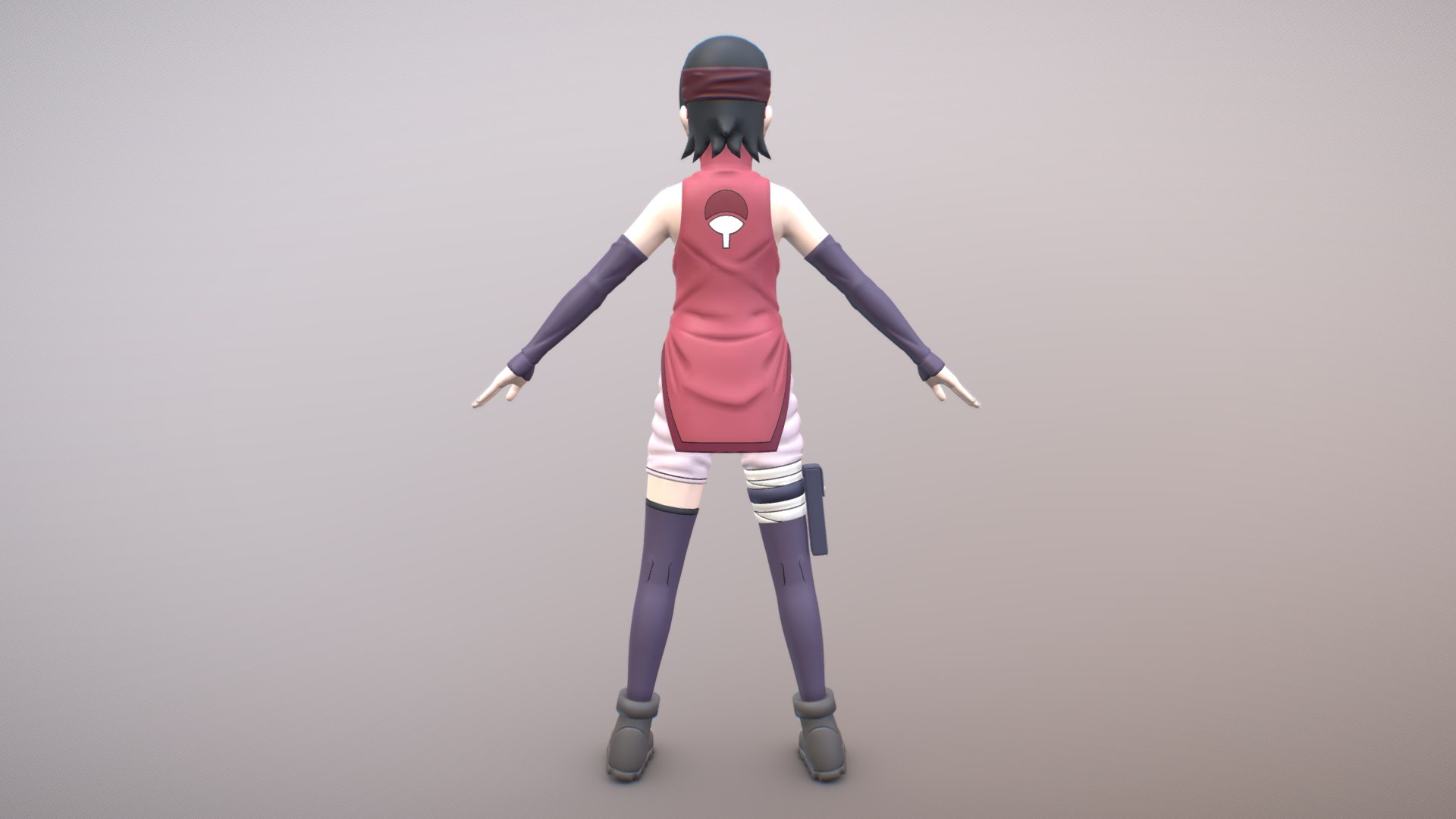 3D Sarada Uchiha - Naruto Character Model - TurboSquid 2246562