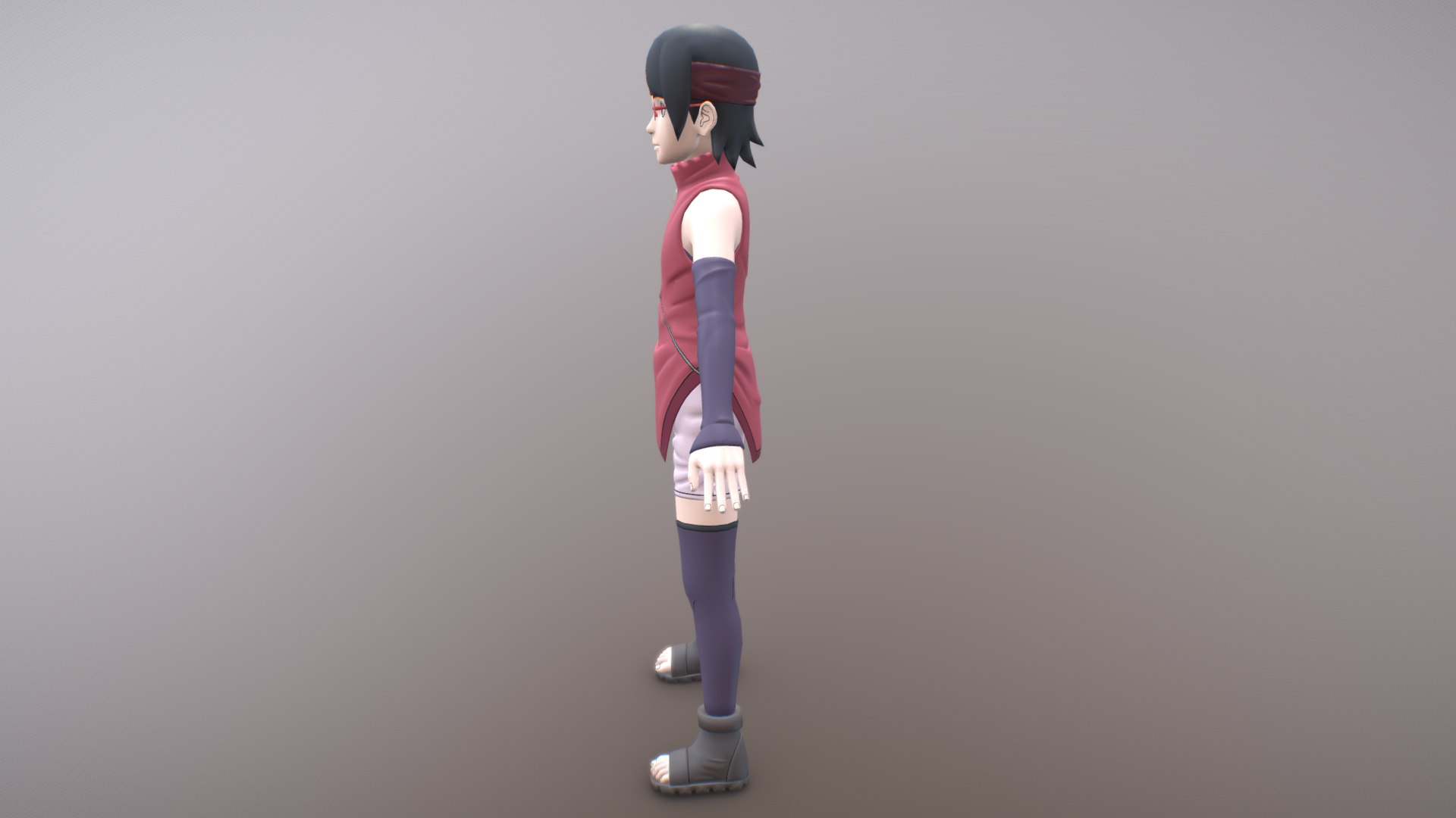 3D Sarada Uchiha - Naruto Character Model - TurboSquid 2246562