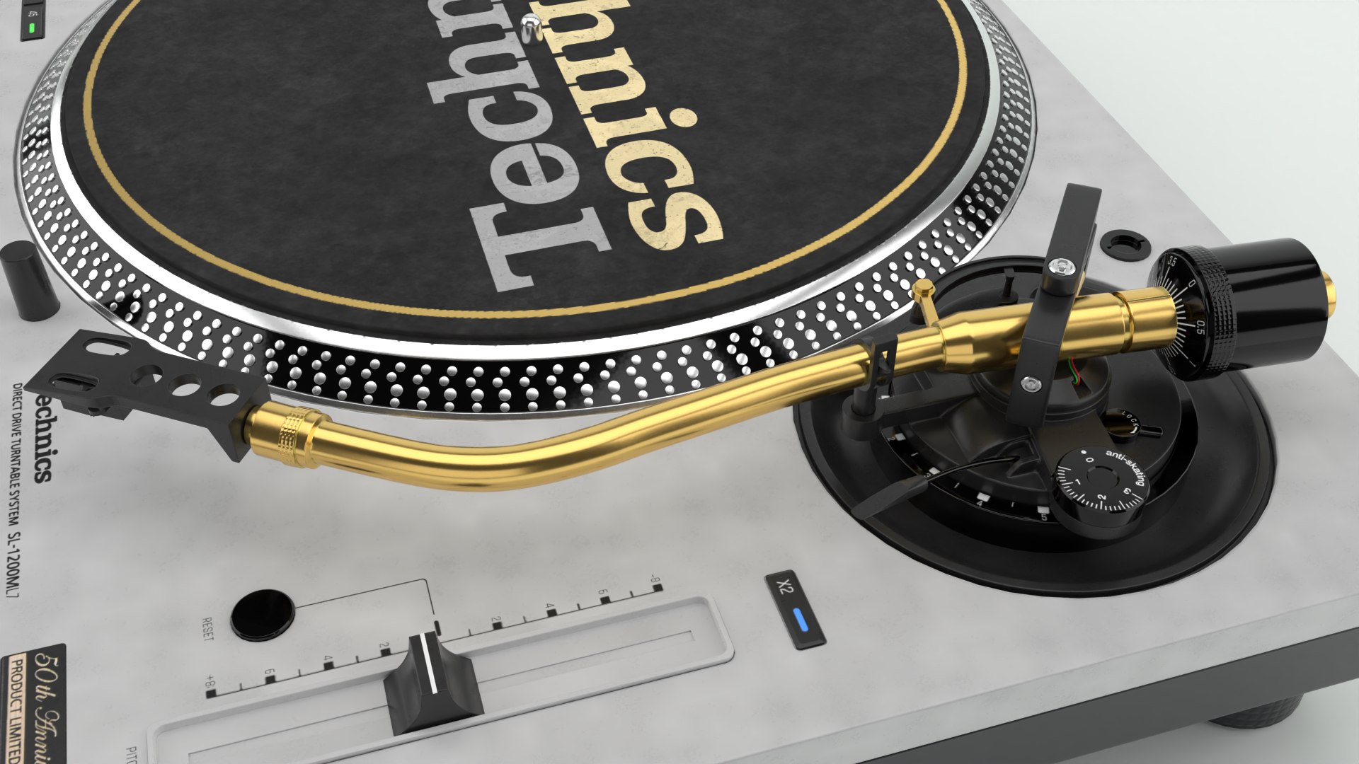 3D Technics SL-1200M7L Turntable White - TurboSquid 2098799