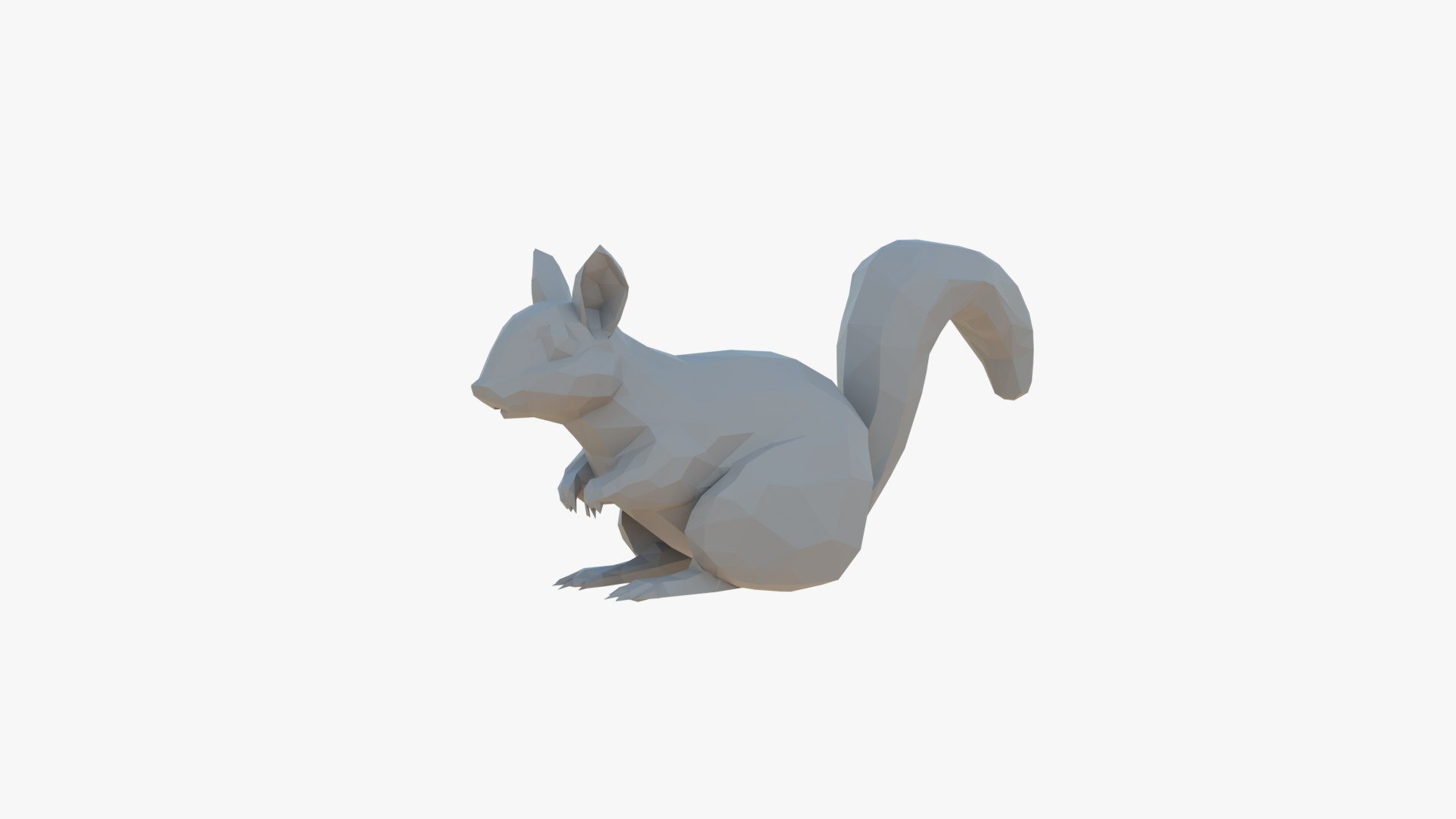Squirrel Low Poly 3D Model - TurboSquid 2429753