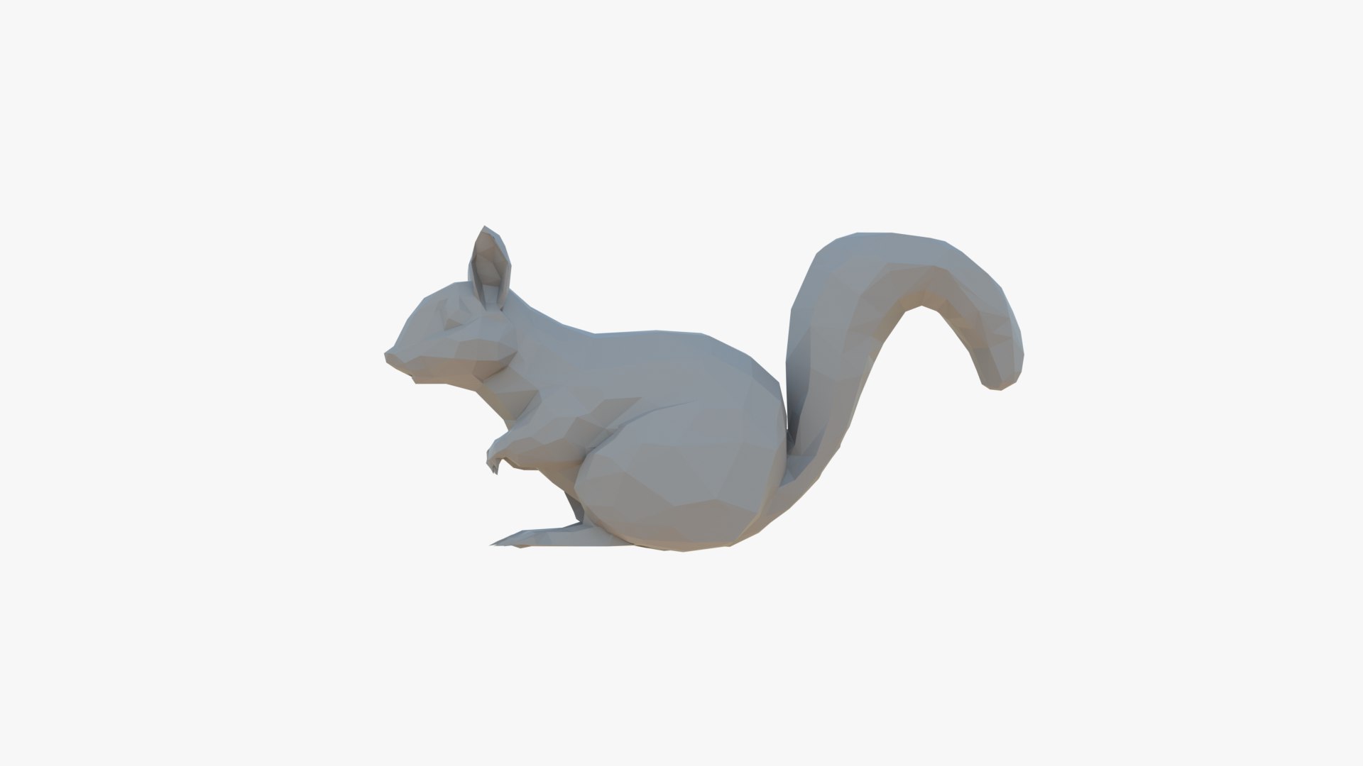 Squirrel Low Poly 3D Model - TurboSquid 2429753