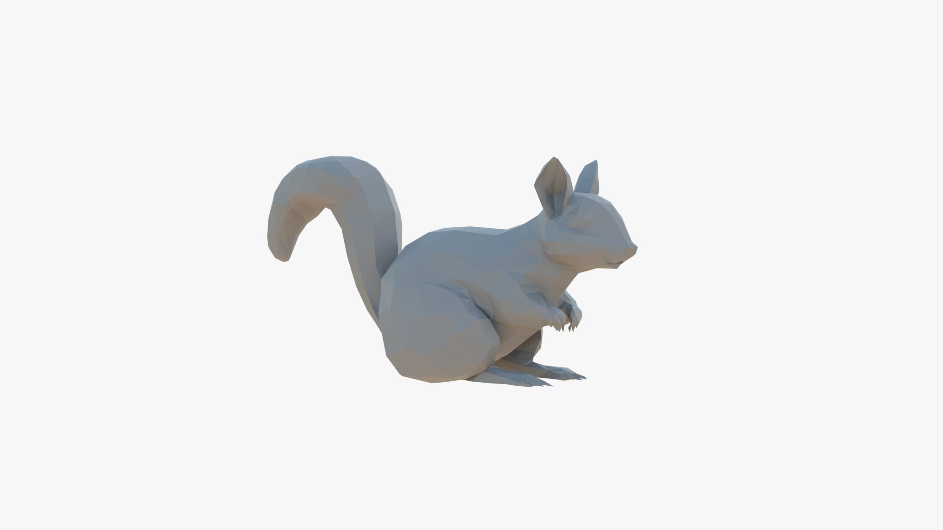 Squirrel Low Poly 3D Model - TurboSquid 2429753