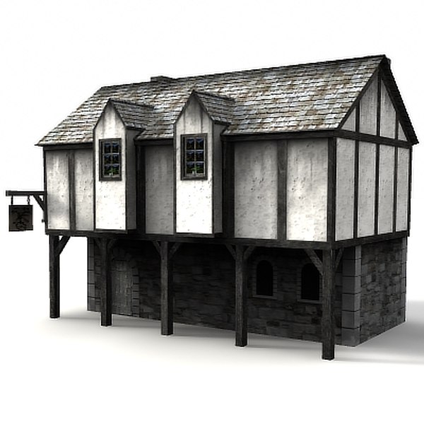 3ds medieval building
