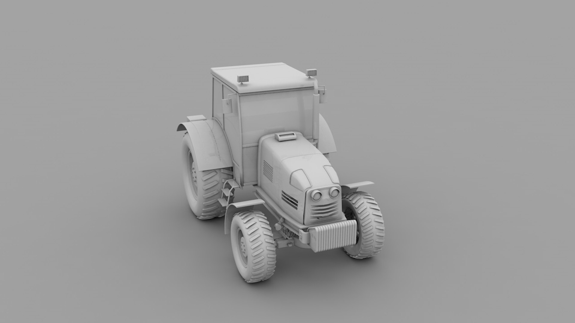 3d Farm Tractor Model