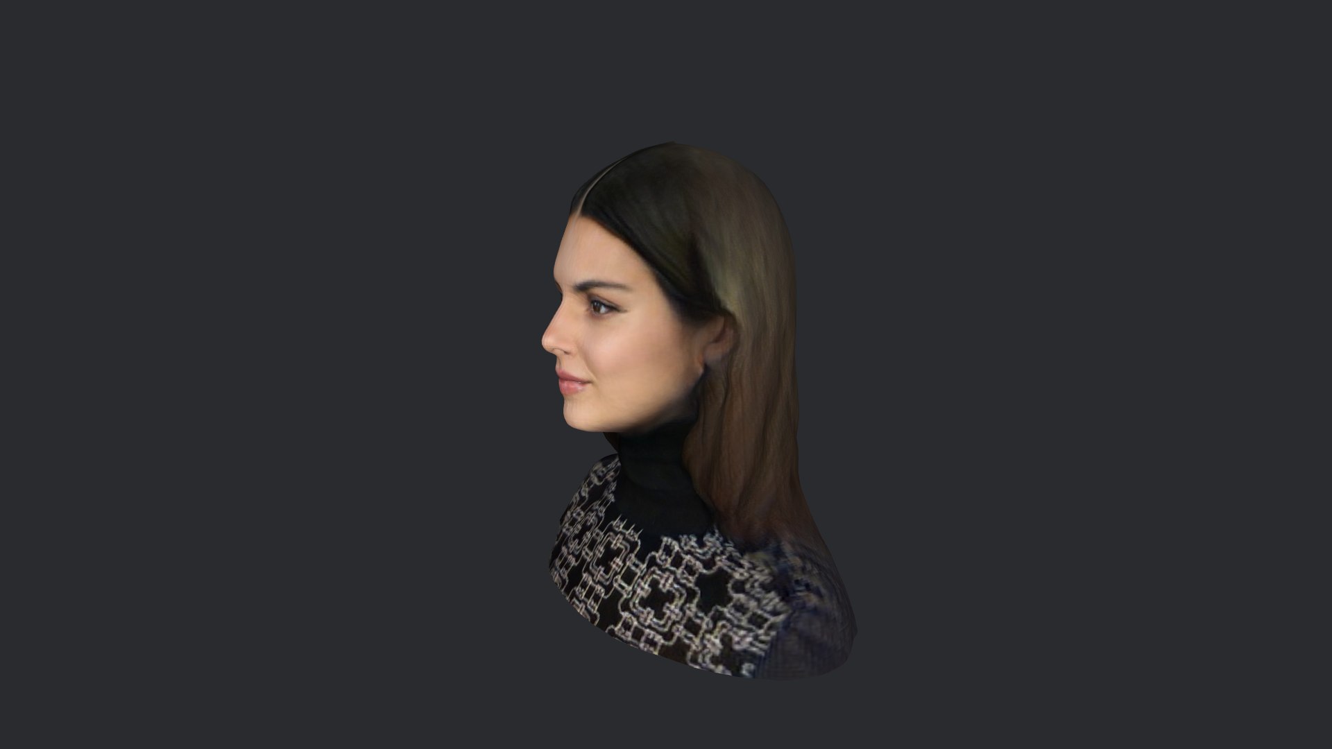 3D Kendall Jenner- Realistic Bust Head Ready 3d Model - TurboSquid 2235197