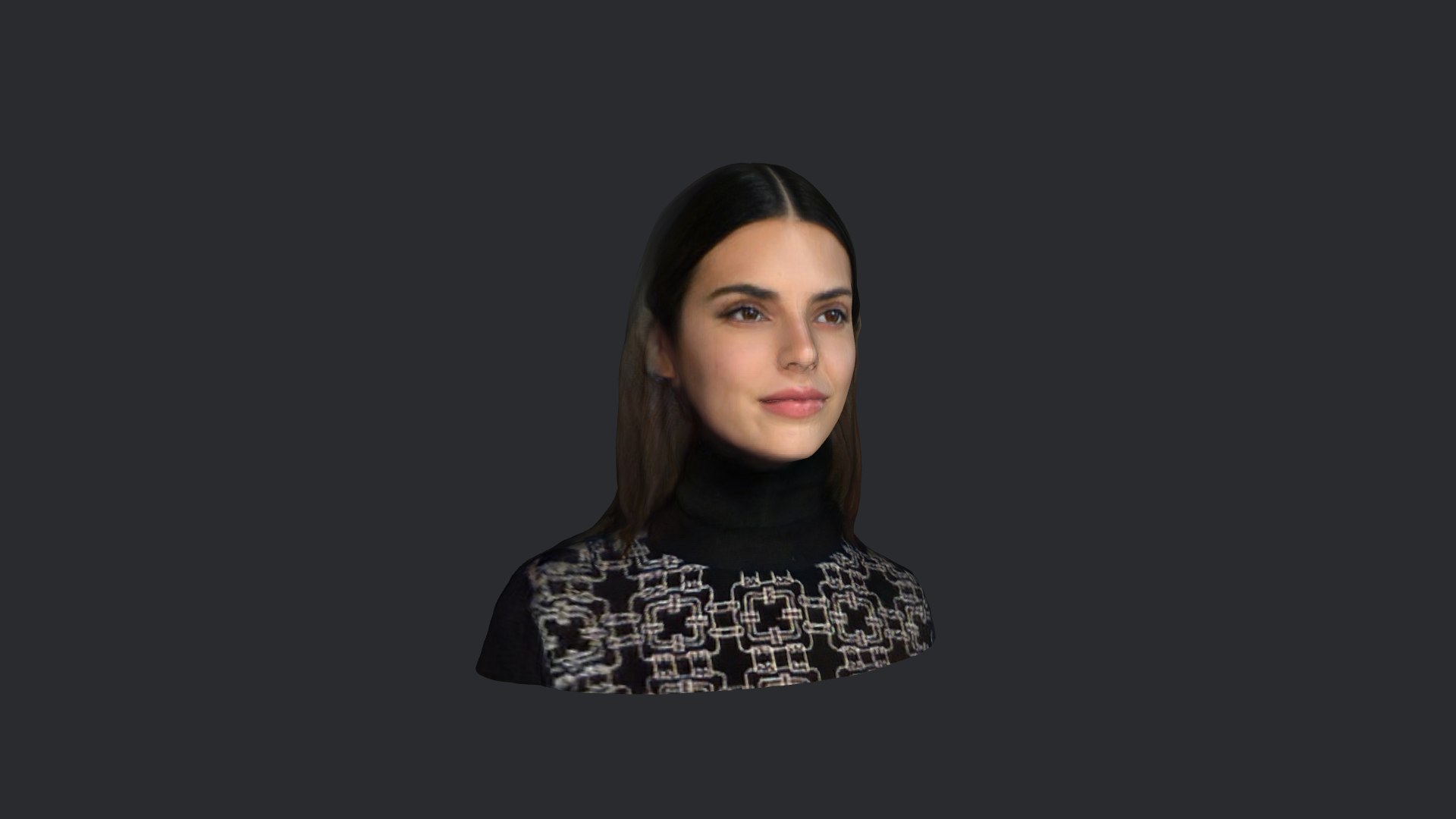 3D Kendall Jenner- Realistic Bust Head Ready 3d Model - TurboSquid 2235197