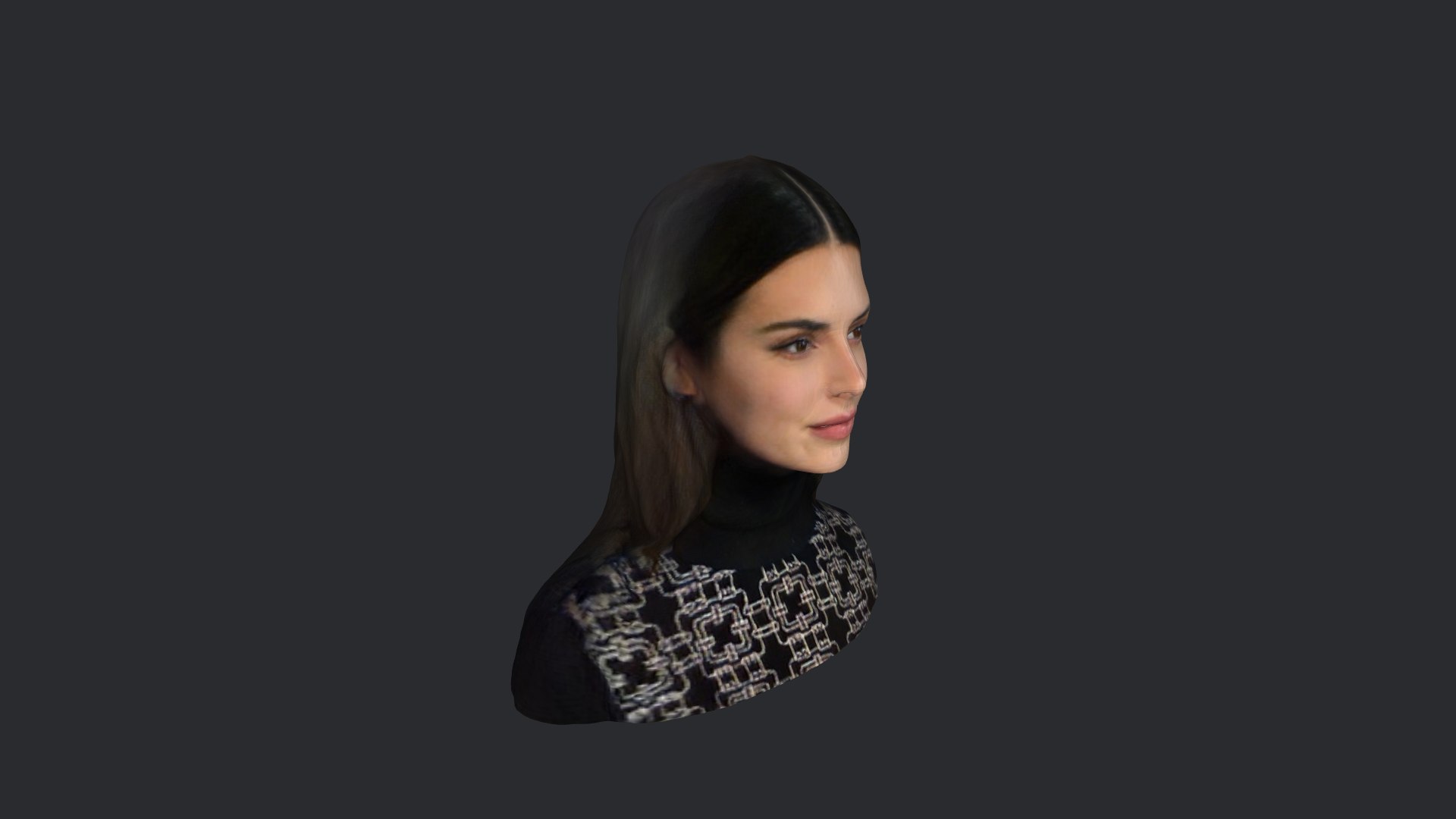 3D Kendall Jenner- Realistic Bust Head Ready 3d Model - TurboSquid 2235197
