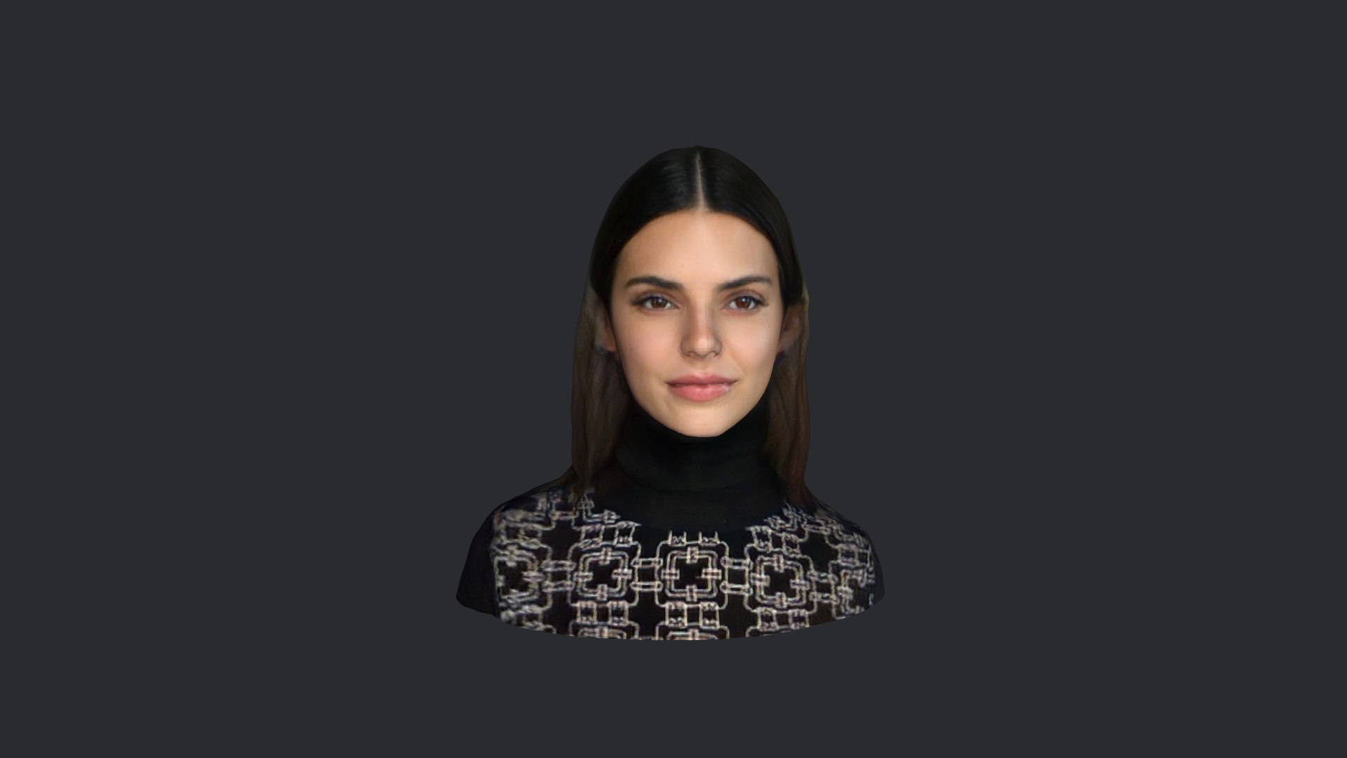 3D Kendall Jenner- Realistic Bust Head Ready 3d Model - TurboSquid 2235197