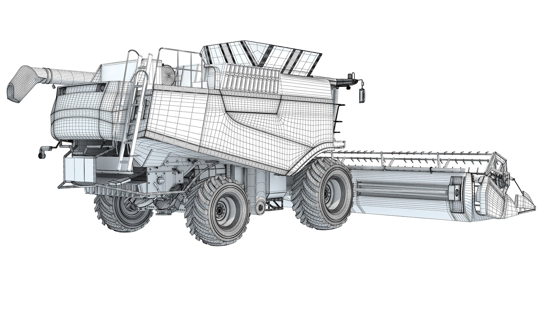 Claas Lexion Combine Harvester 3D - TurboSquid 1418162