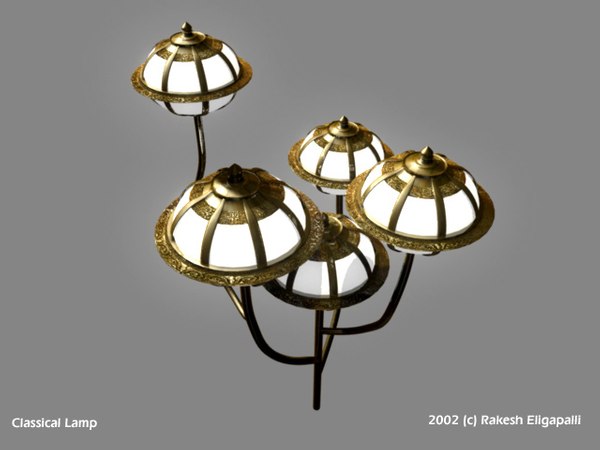 antique lamp 3d model