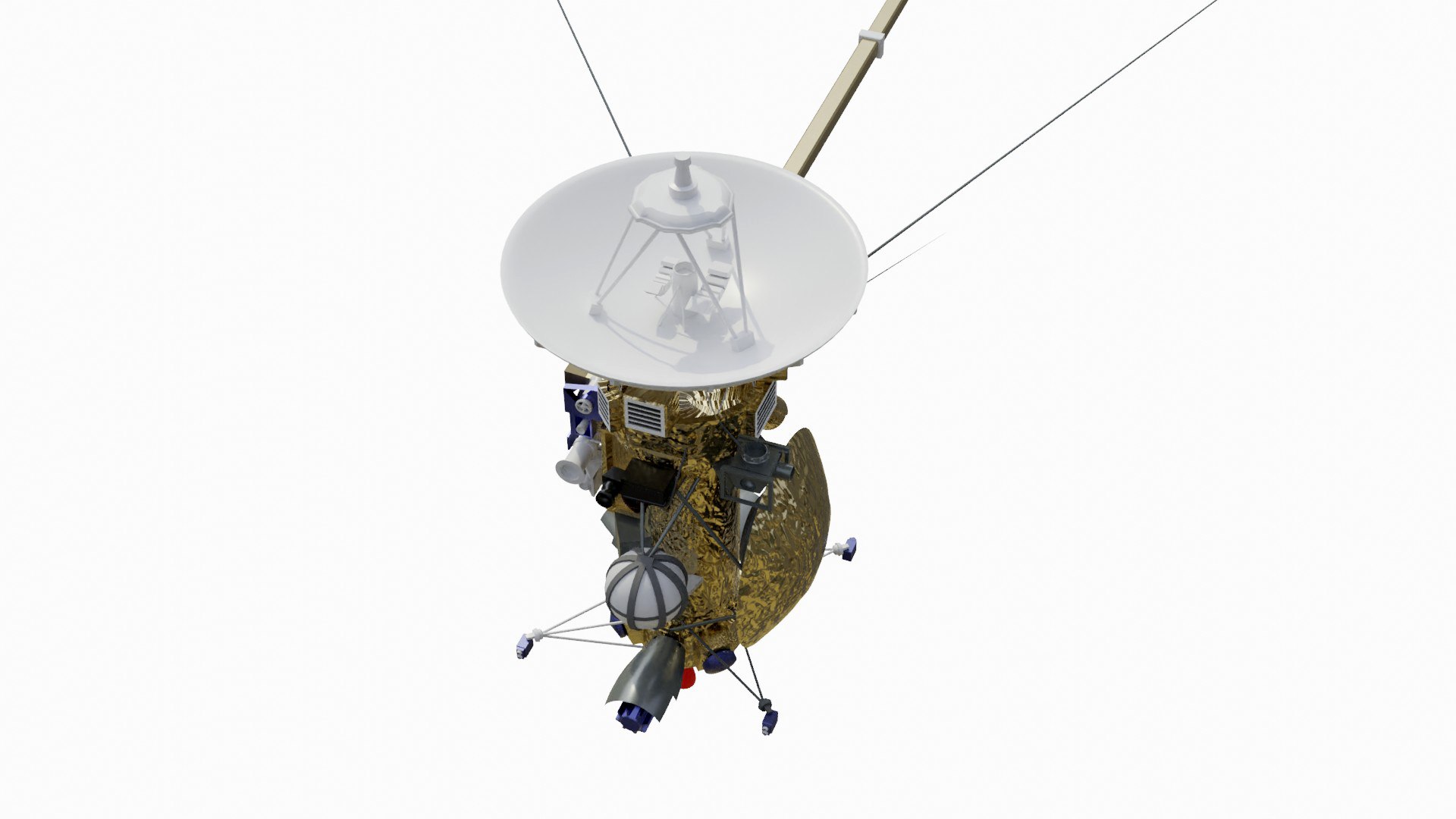 Space Spacecraft Cassini Huygens 3d Model
