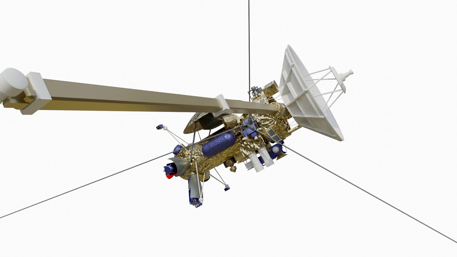 Space Spacecraft Cassini Huygens 3d Model