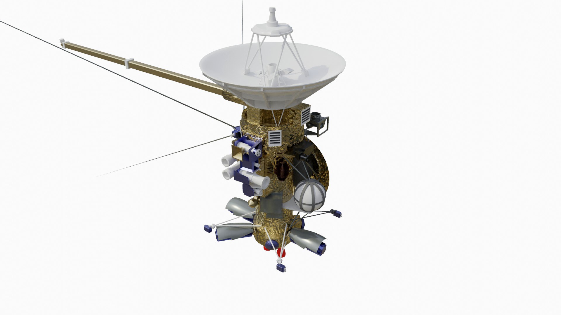 Space Spacecraft Cassini Huygens 3d Model