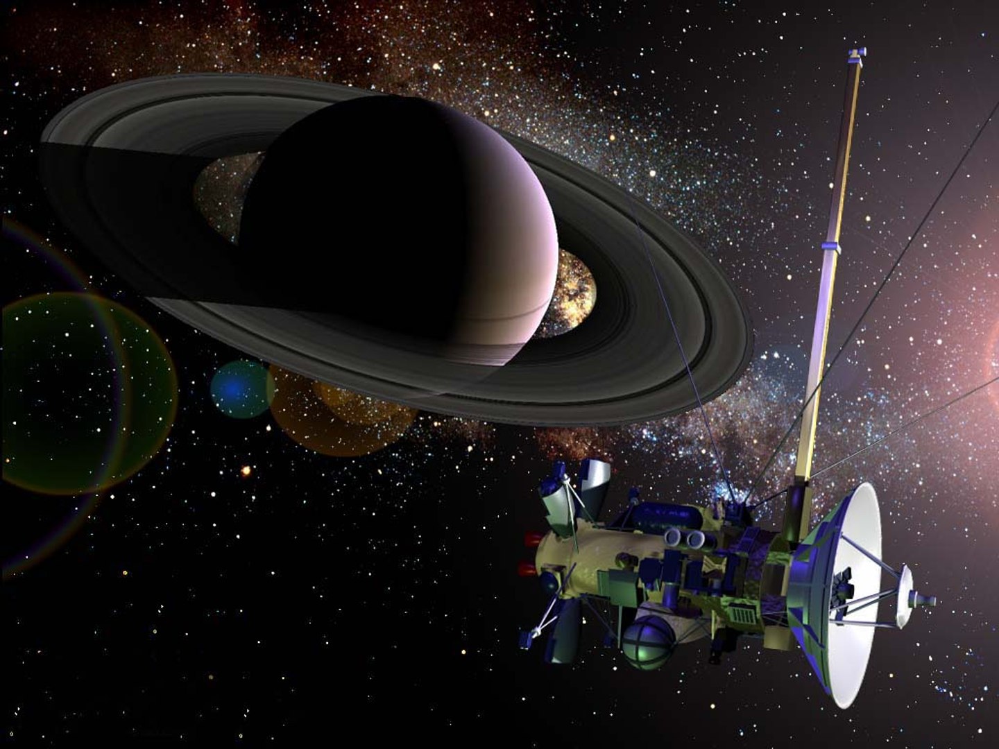 Space Spacecraft Cassini Huygens 3d Model