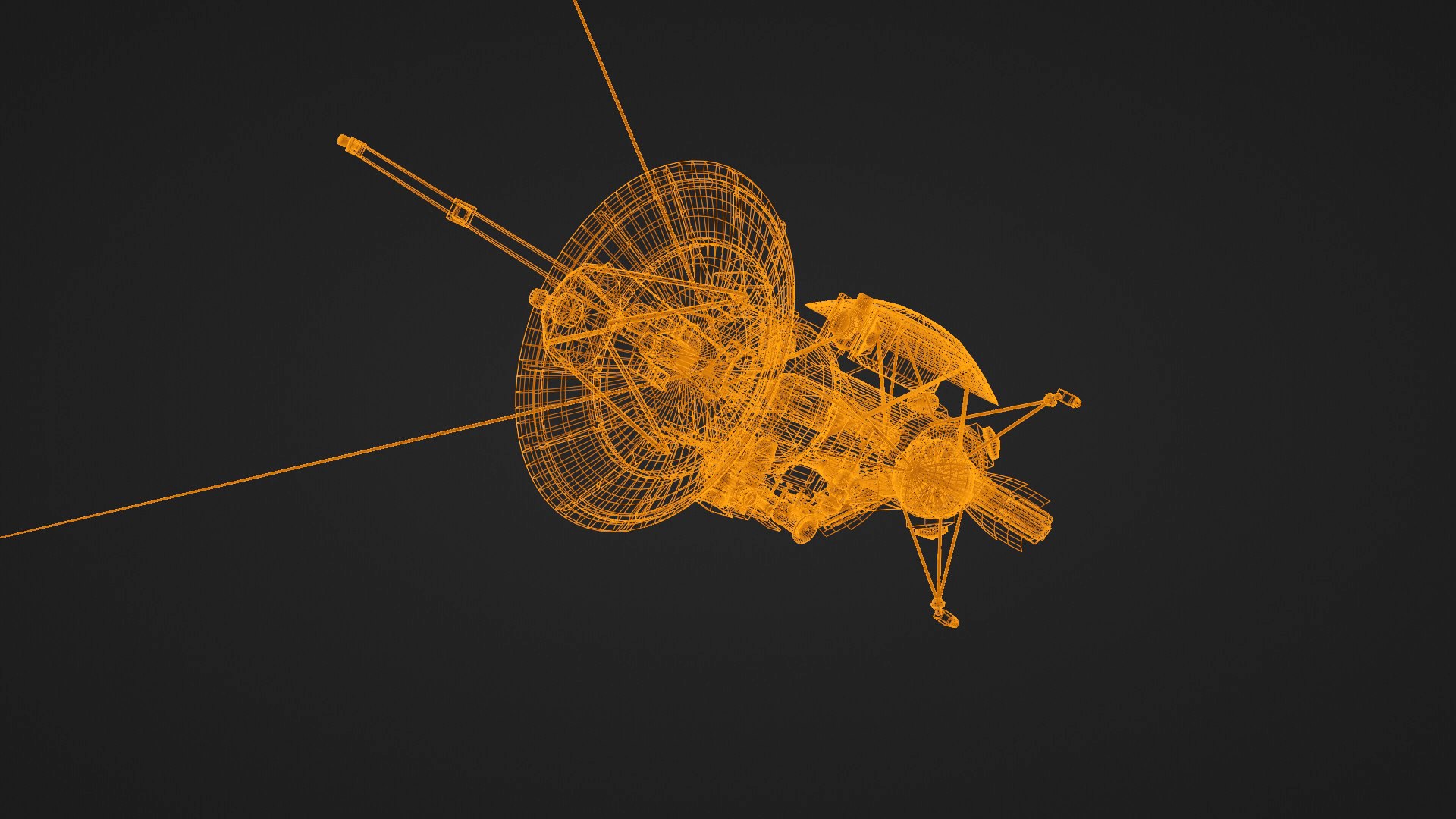 Space Spacecraft Cassini Huygens 3d Model