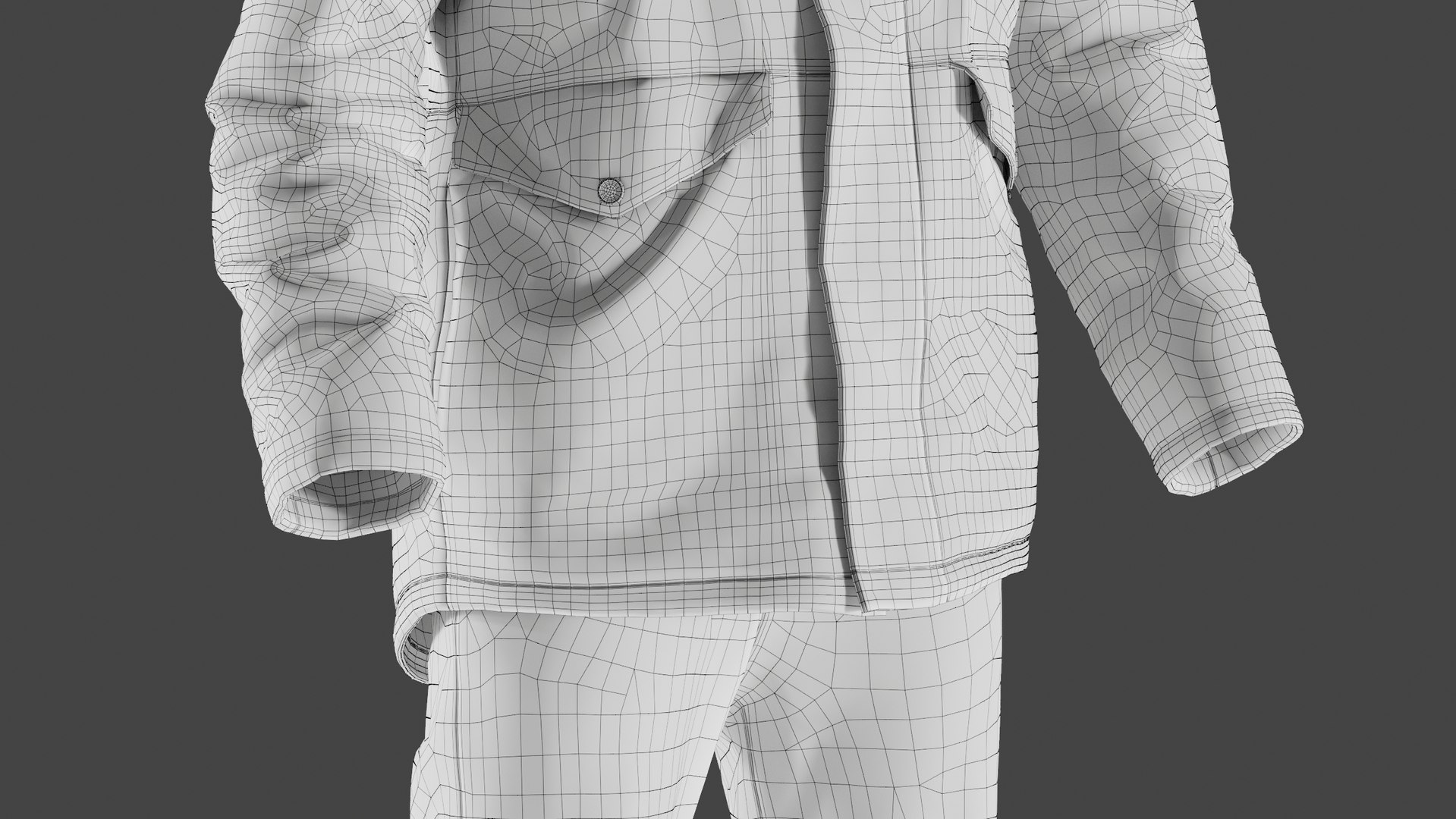 3D Model Mesh Men S Coat - TurboSquid 1672716