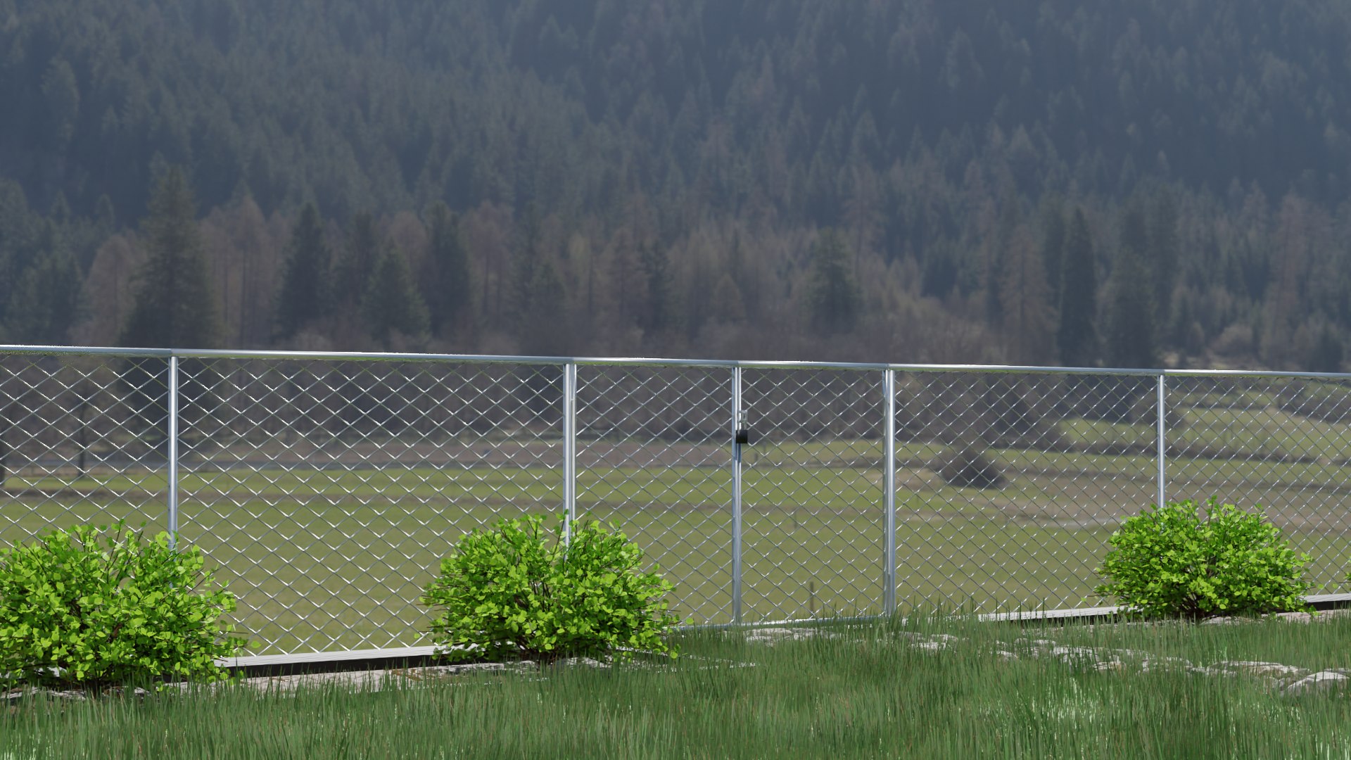 3D Low-Poly Realistic Fence 5 - With Materials - TurboSquid 2113957