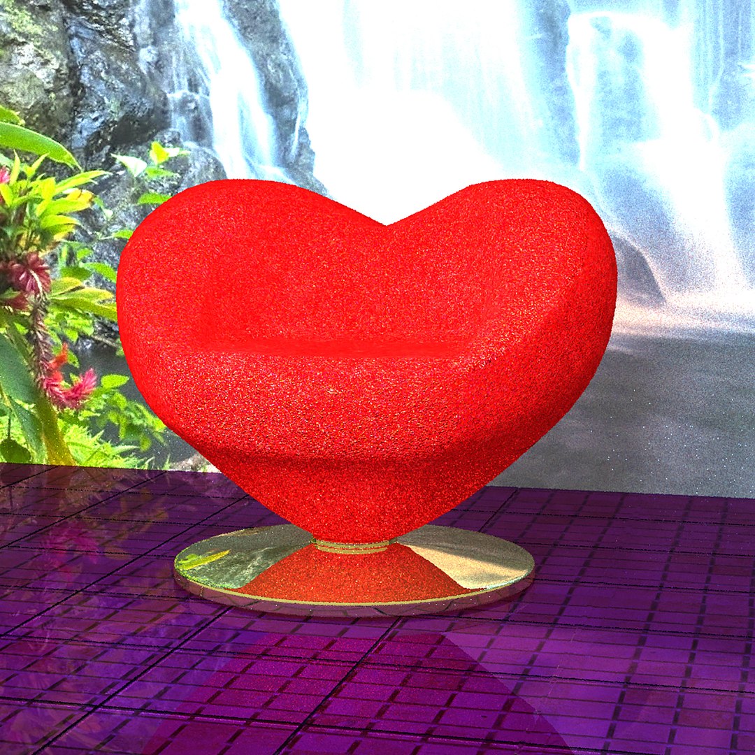 Chair Heart 3D model - TurboSquid 2141380