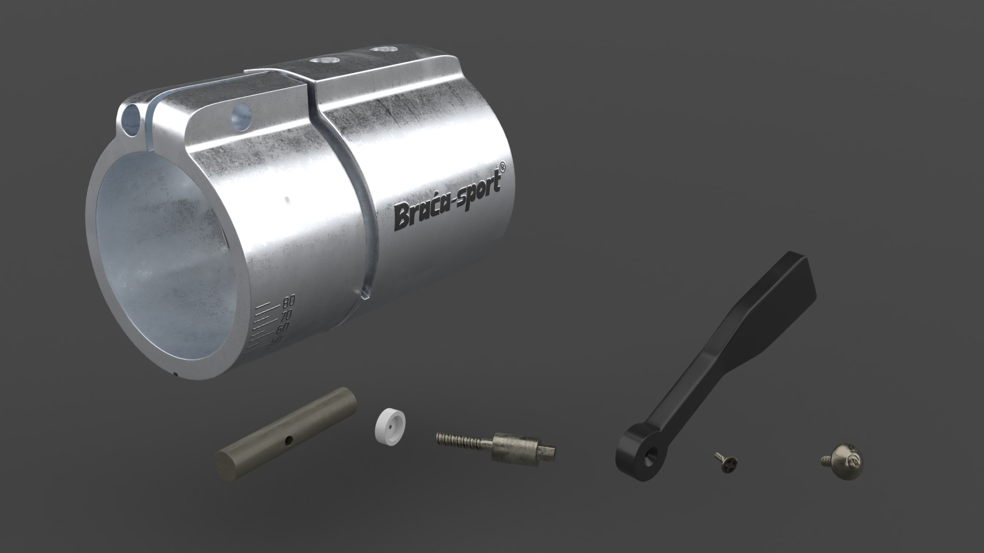 3D Model Paddle Braca Canoe Uni Extra Wide Carbon - TurboSquid 1938388