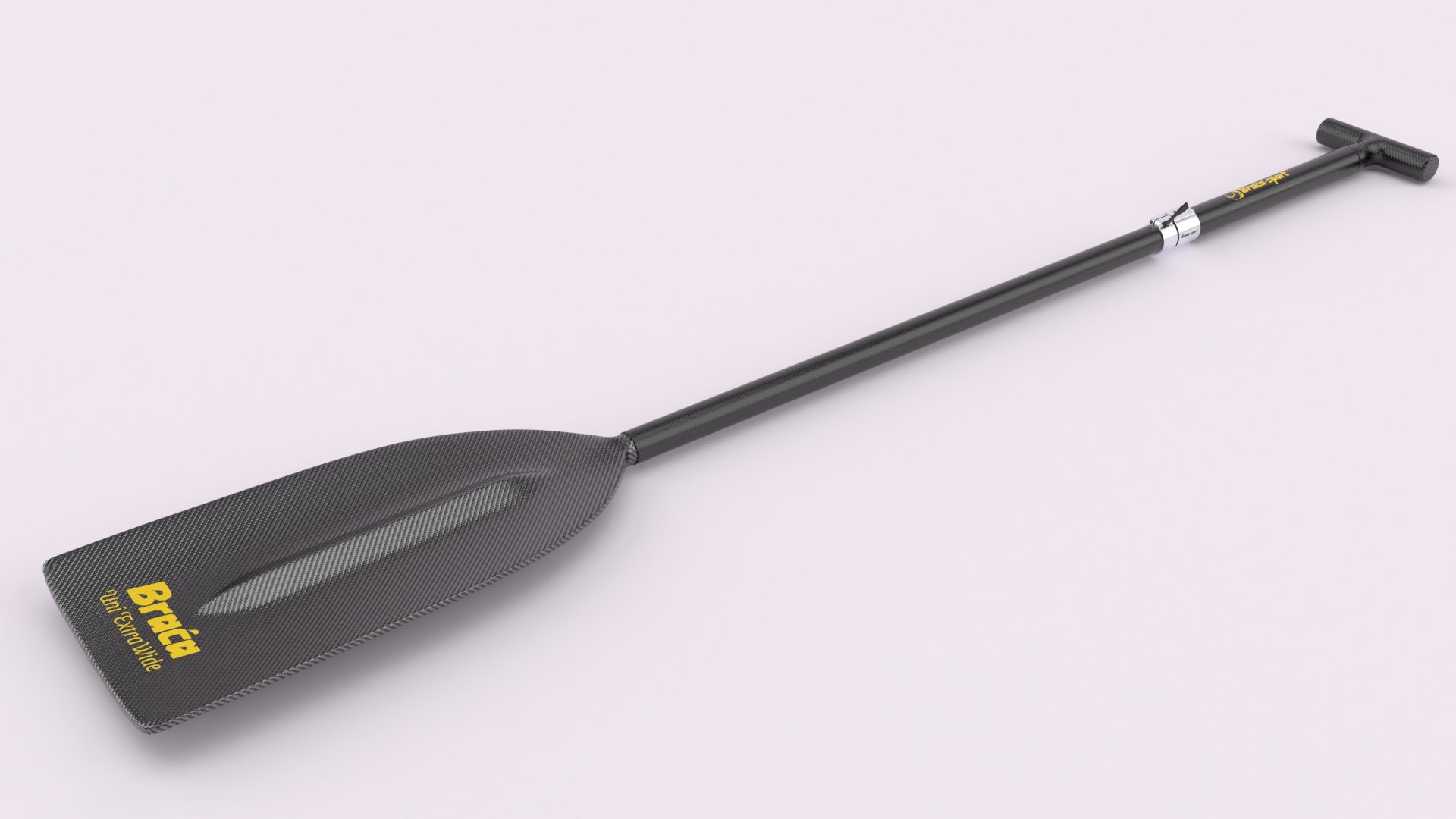 3D Model Paddle Braca Canoe Uni Extra Wide Carbon - TurboSquid 1938388