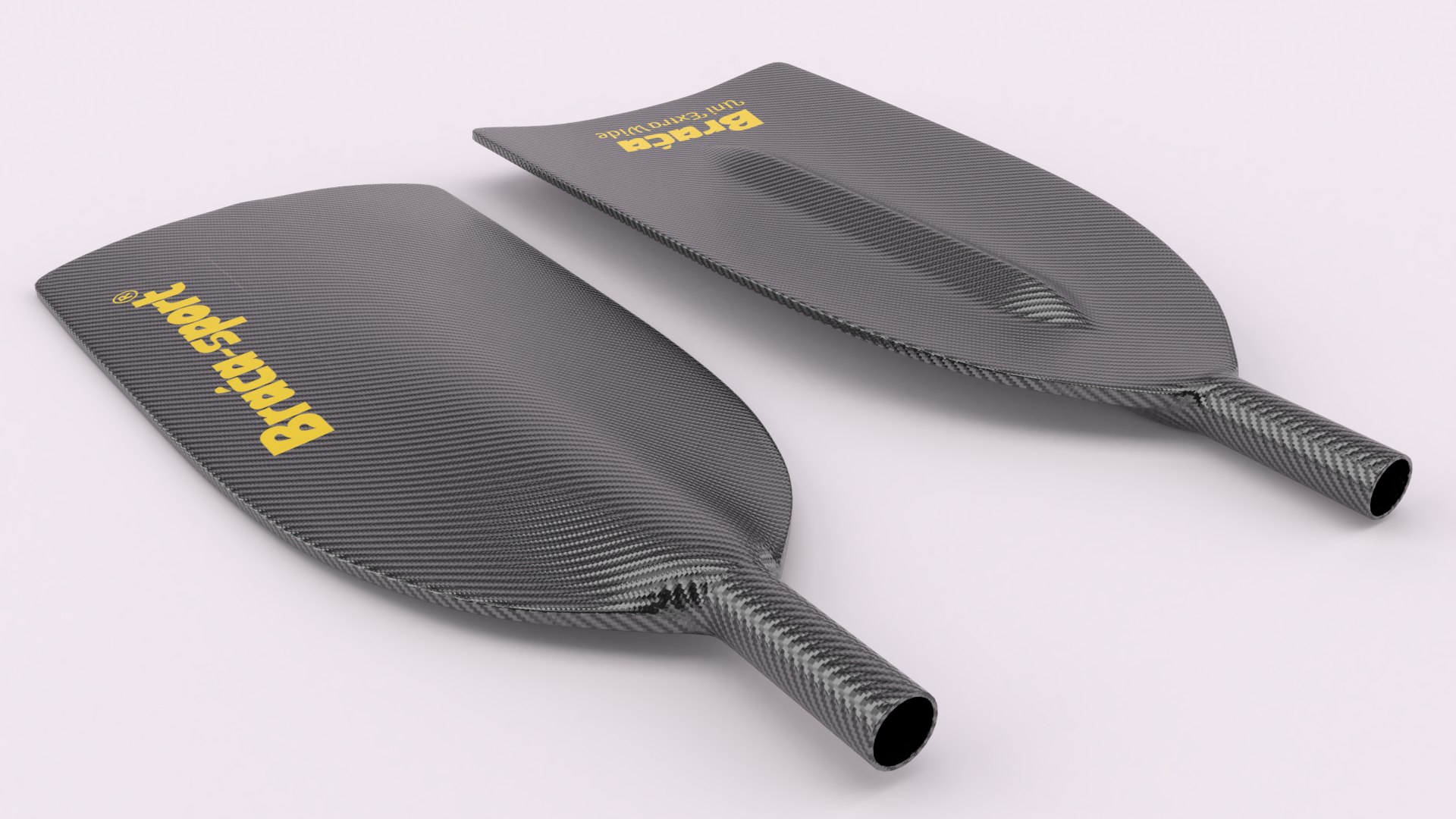 3D Model Paddle Braca Canoe Uni Extra Wide Carbon - TurboSquid 1938388