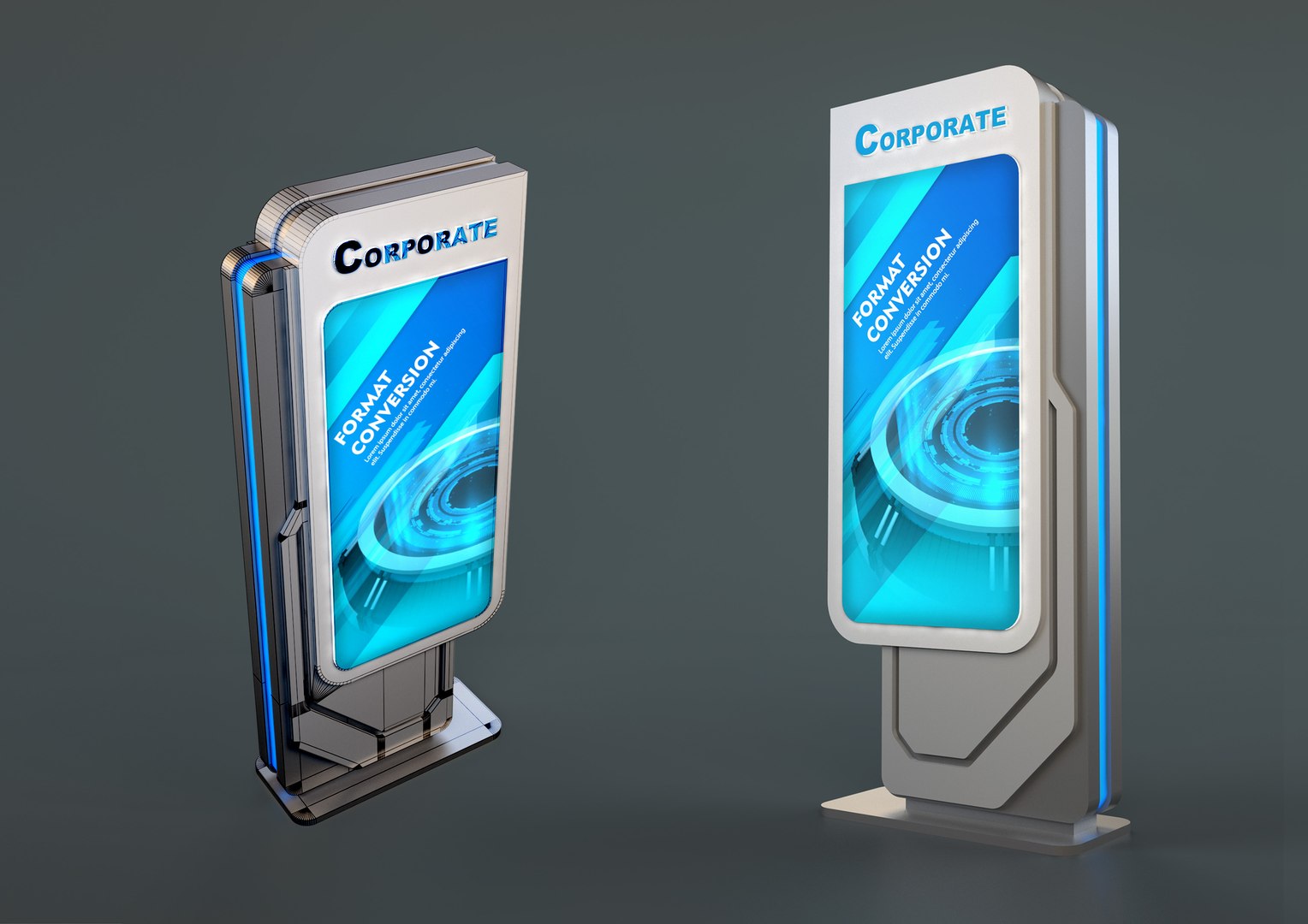 3D SIGNAGE STAND 03 Model - TurboSquid 1723302