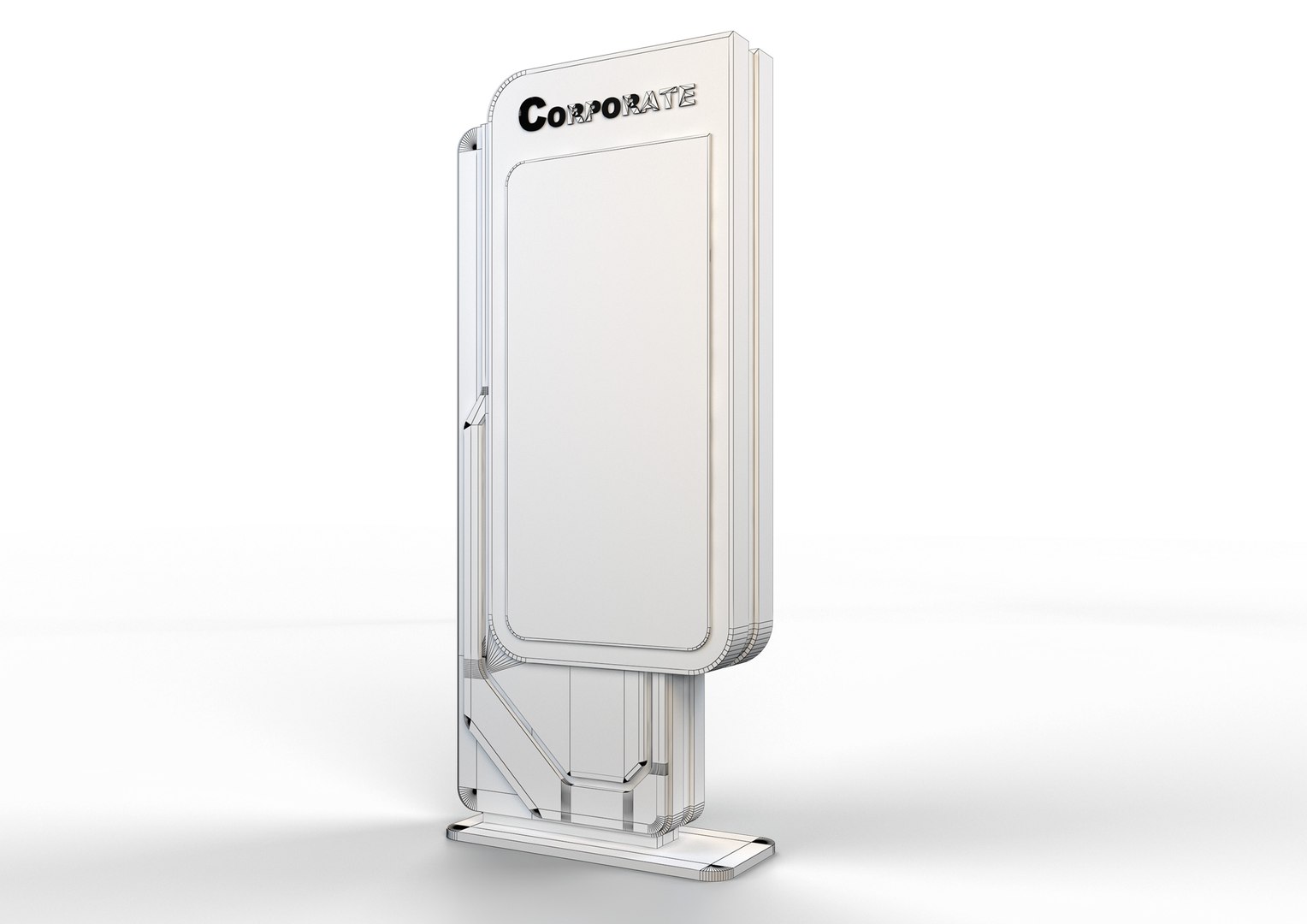 3D SIGNAGE STAND 03 Model - TurboSquid 1723302