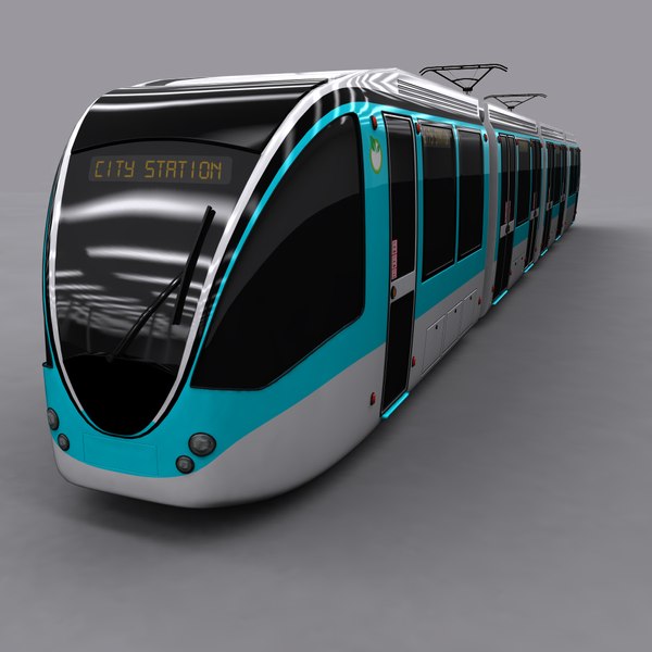 3d metro subway train model