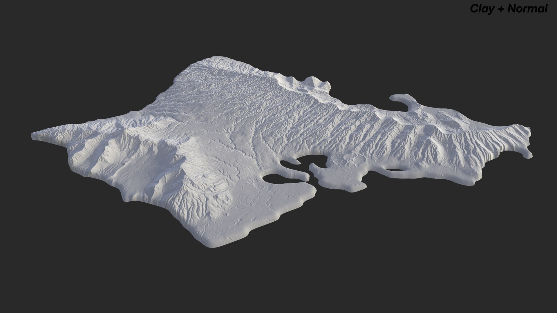 Hawai US State Detailed Map PBR 3D Model - TurboSquid 2504298
