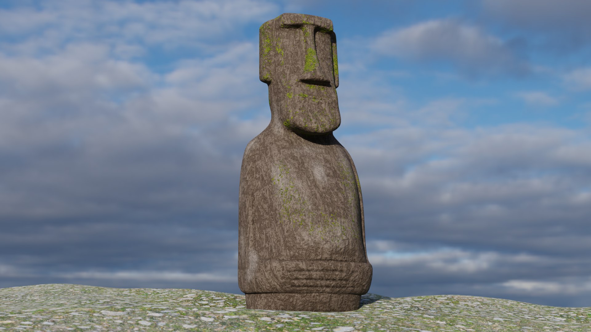 3D Model Moai Statue - TurboSquid 1772710
