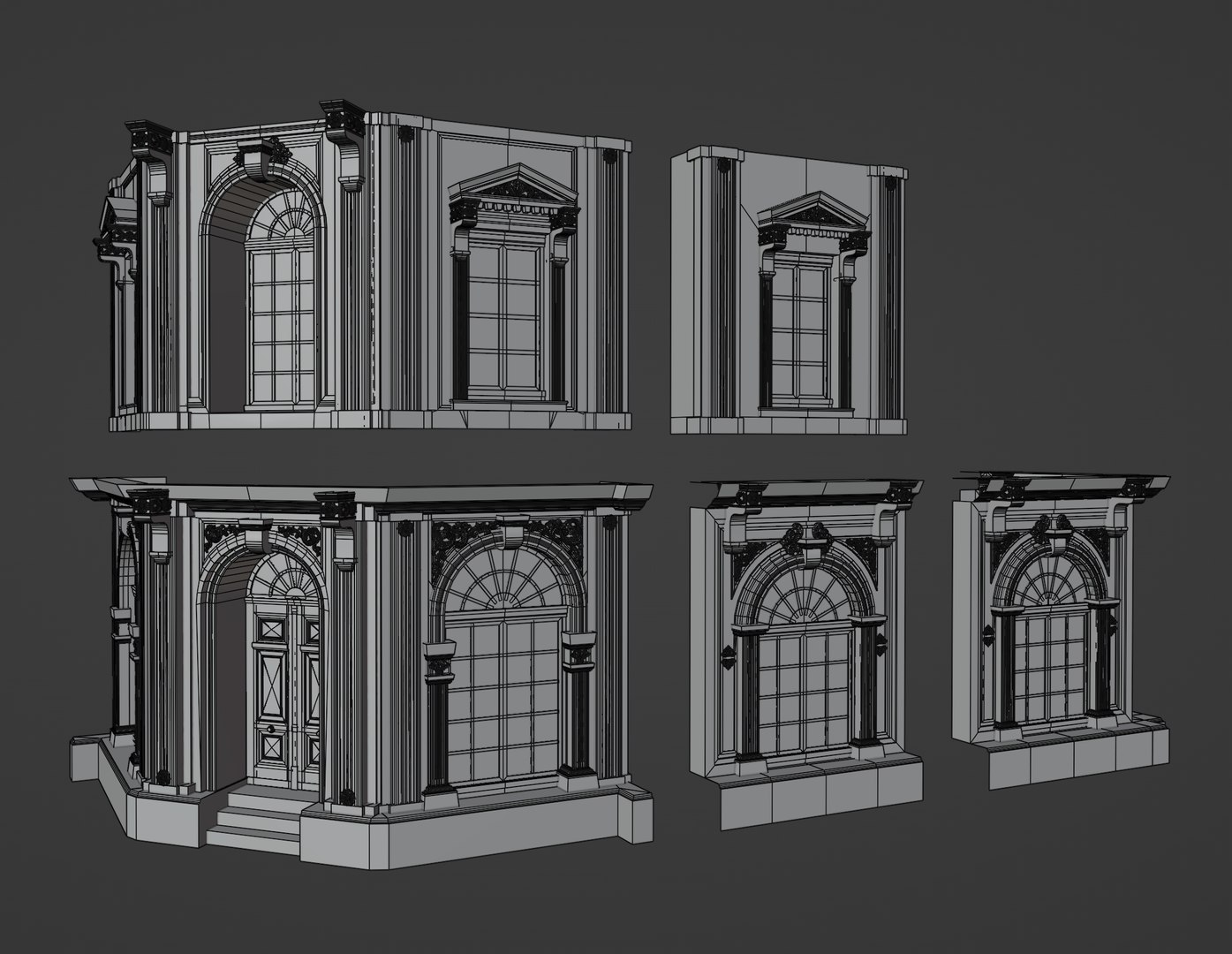 European Building Modular Asset Set UE5 Game 3D Model - TurboSquid 2413736