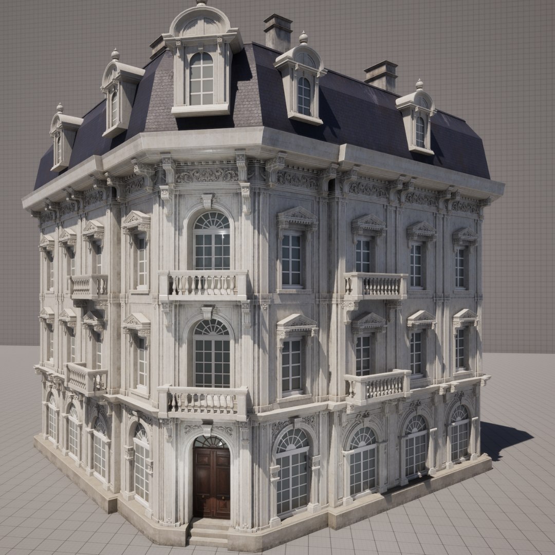 European Building Modular Asset Set UE5 Game 3D Model - TurboSquid 2413736