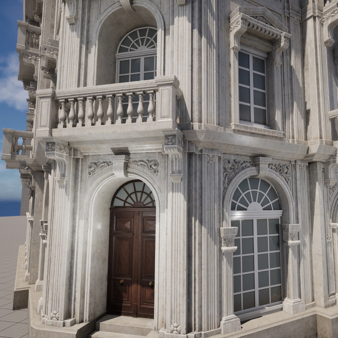 European Building Modular Asset Set UE5 Game 3D Model - TurboSquid 2413736