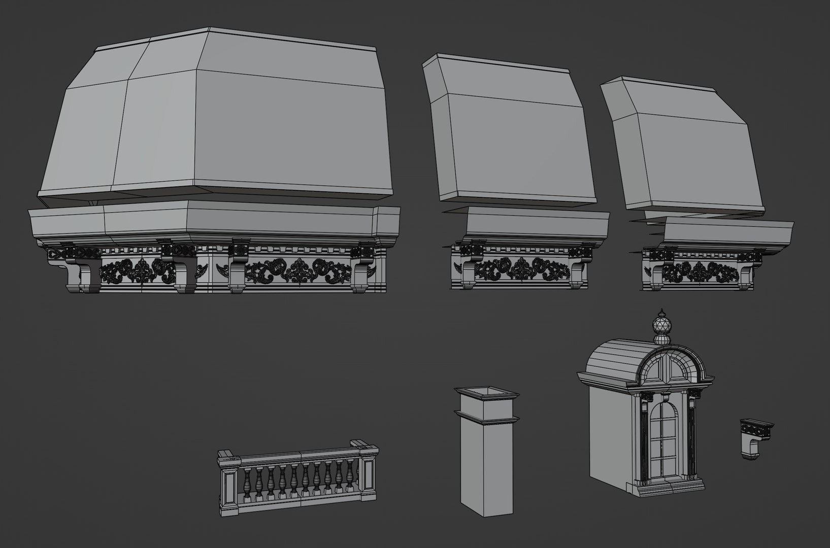 European Building Modular Asset Set UE5 Game 3D Model - TurboSquid 2413736