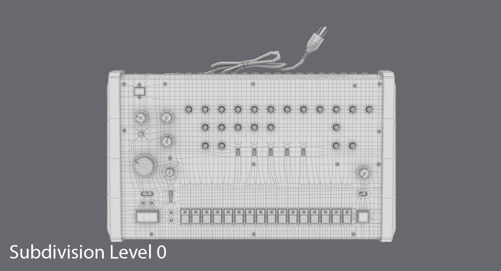 3d Vintage Synth 03 Model