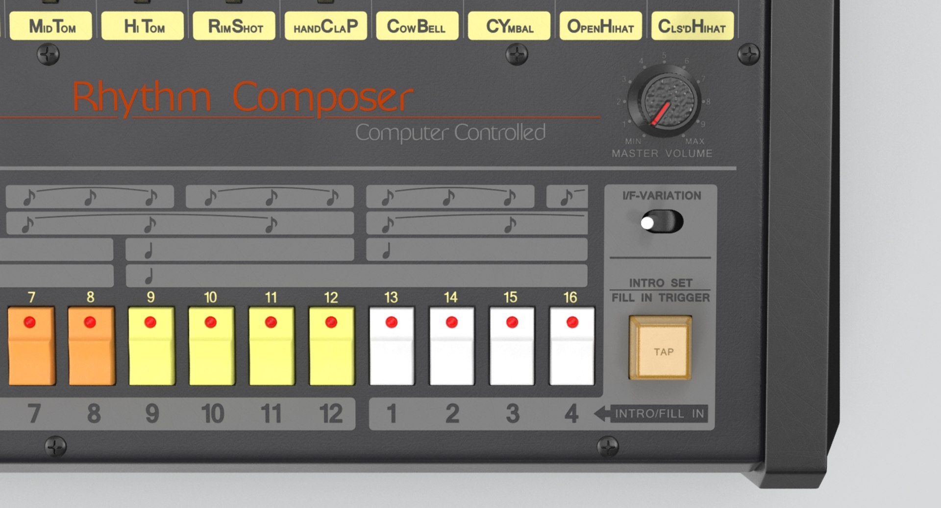 3d Vintage Synth 03 Model