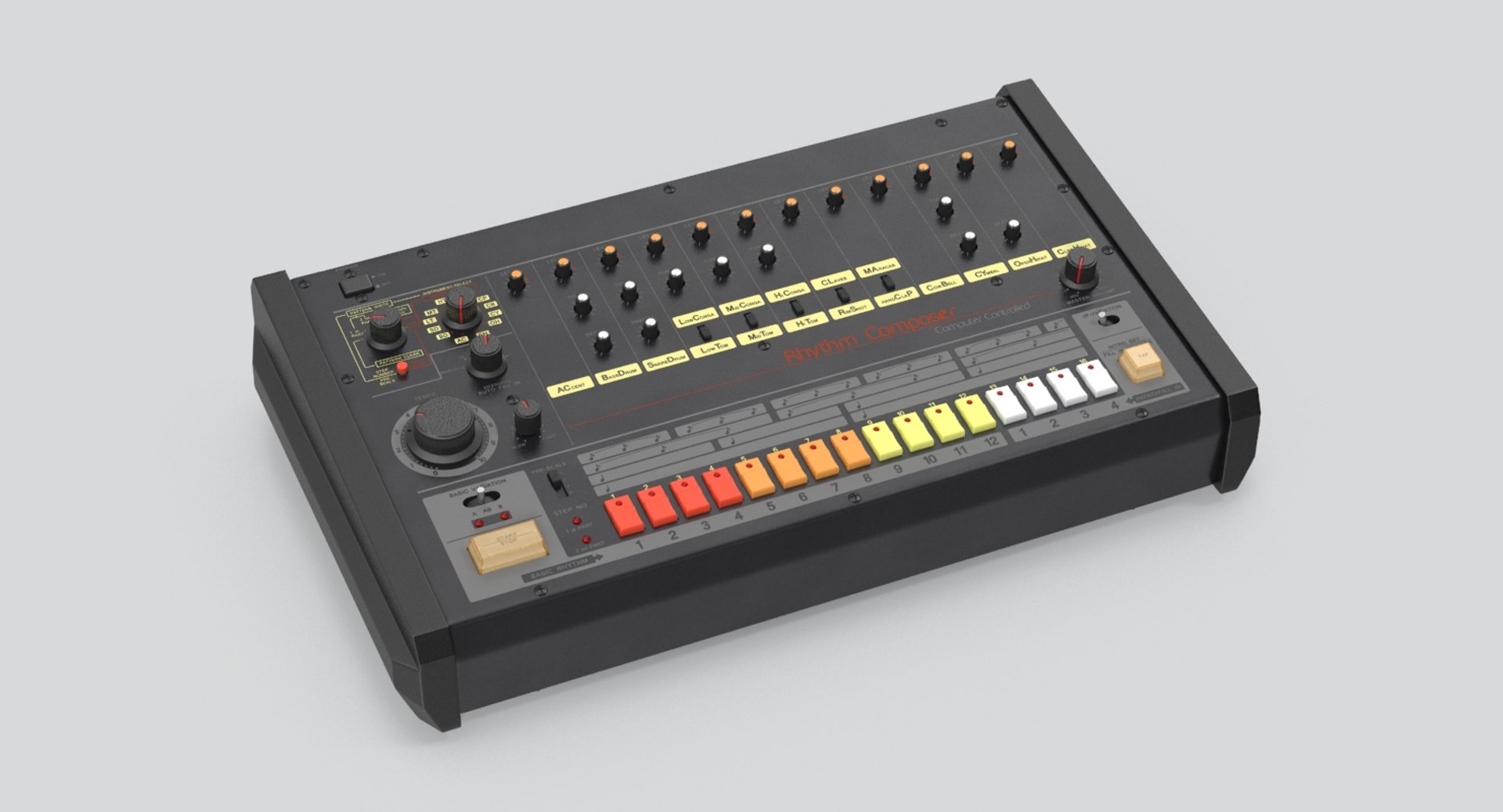 3d Vintage Synth 03 Model