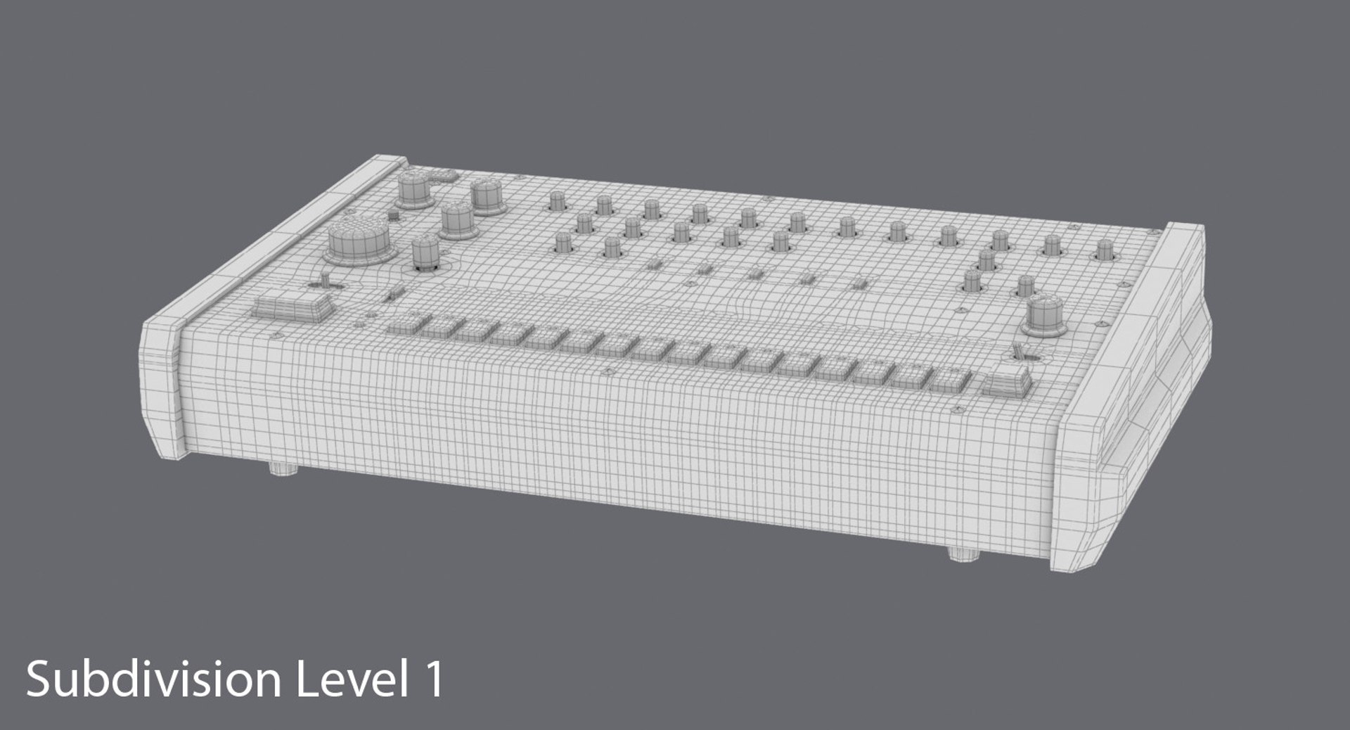 3d Vintage Synth 03 Model
